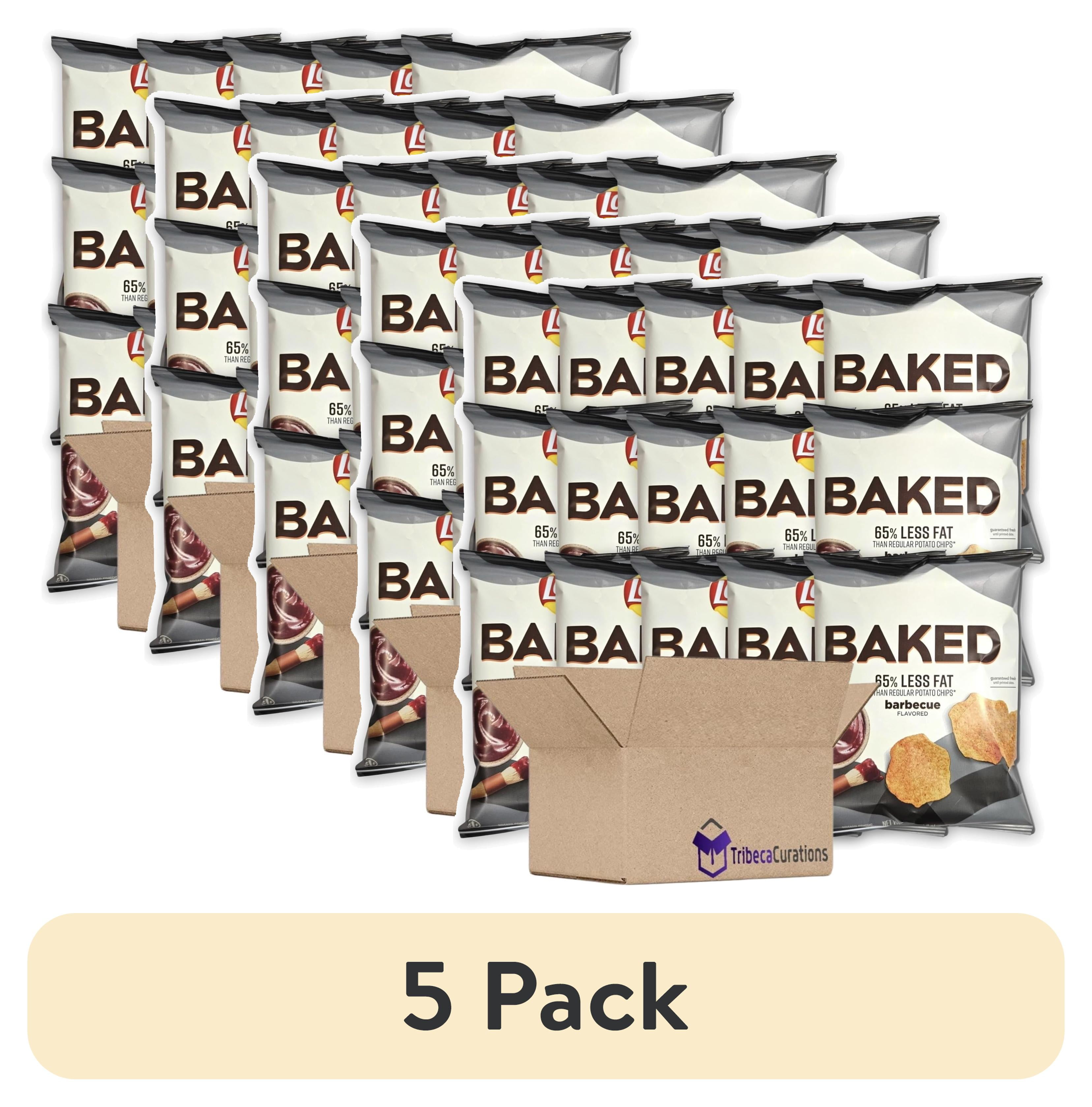 (5 pack) Baked Lay's Barbecue Baked Potato Chips Value Pack | .88 Ounce ...