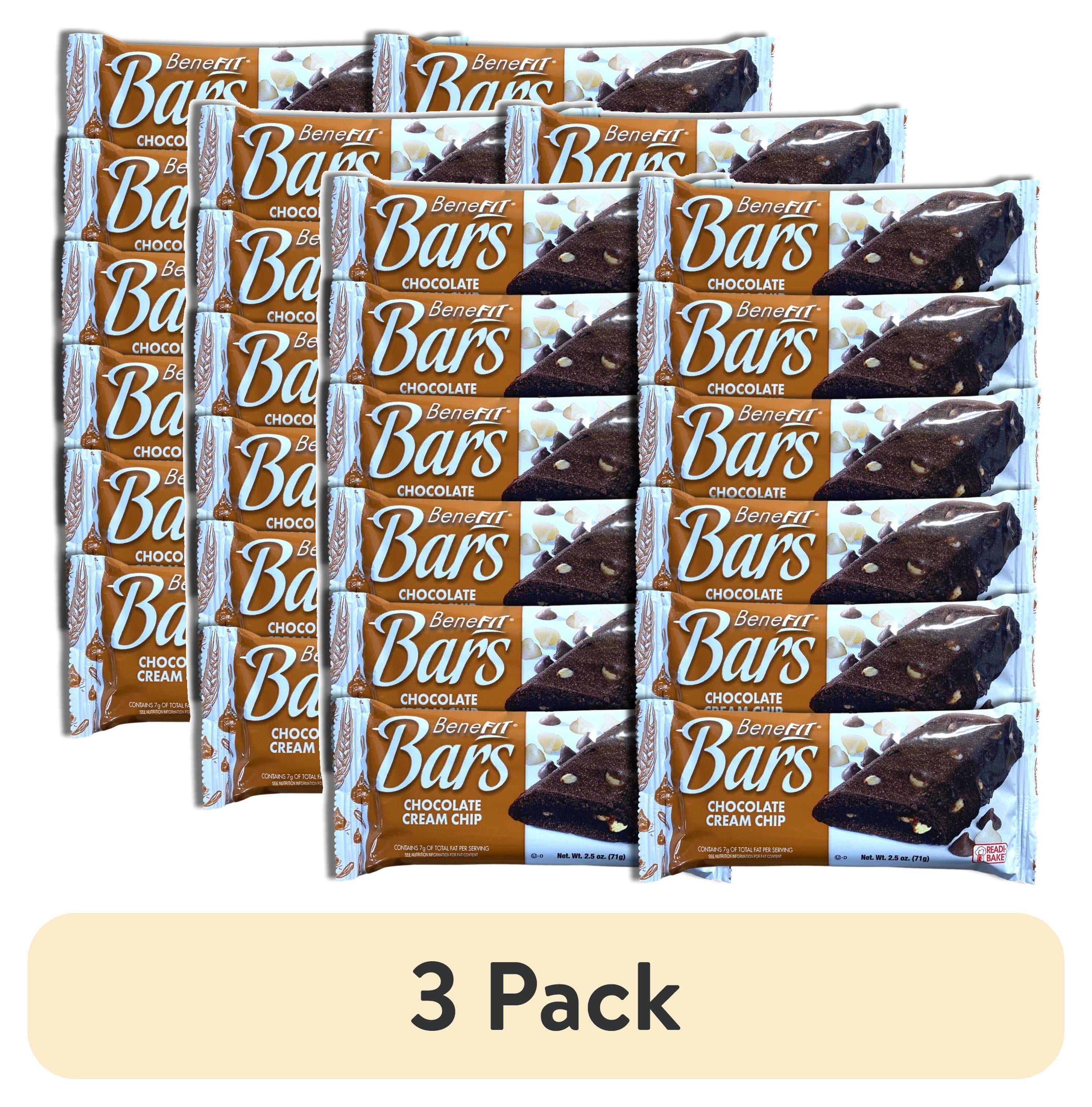 (3 pack) Chocolate Cream Chip BeneFit Bars, Pack of 12 - Walmart.com