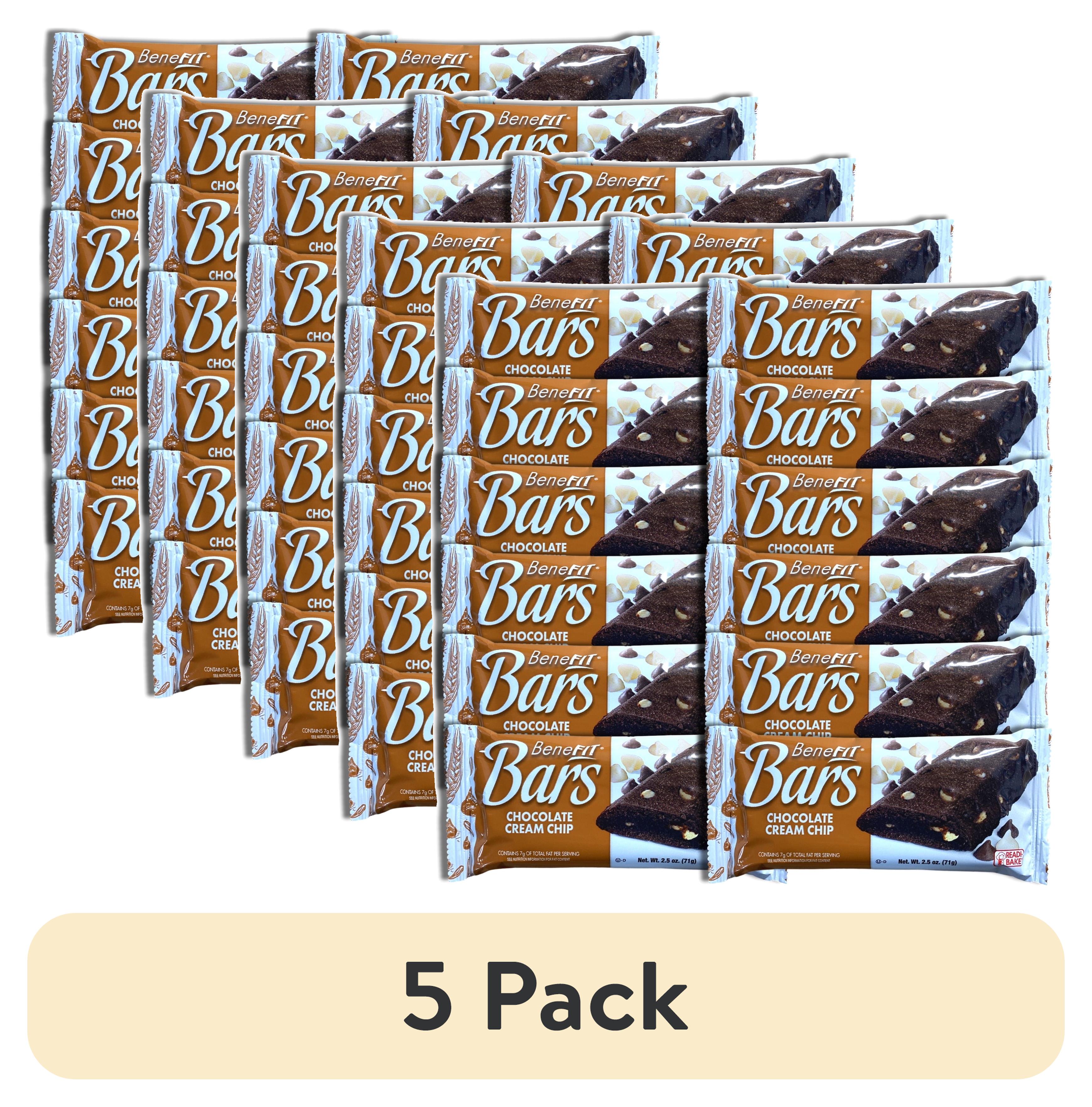 (5 pack) Chocolate Cream Chip BeneFit Bars, Pack of 12 - Walmart.com