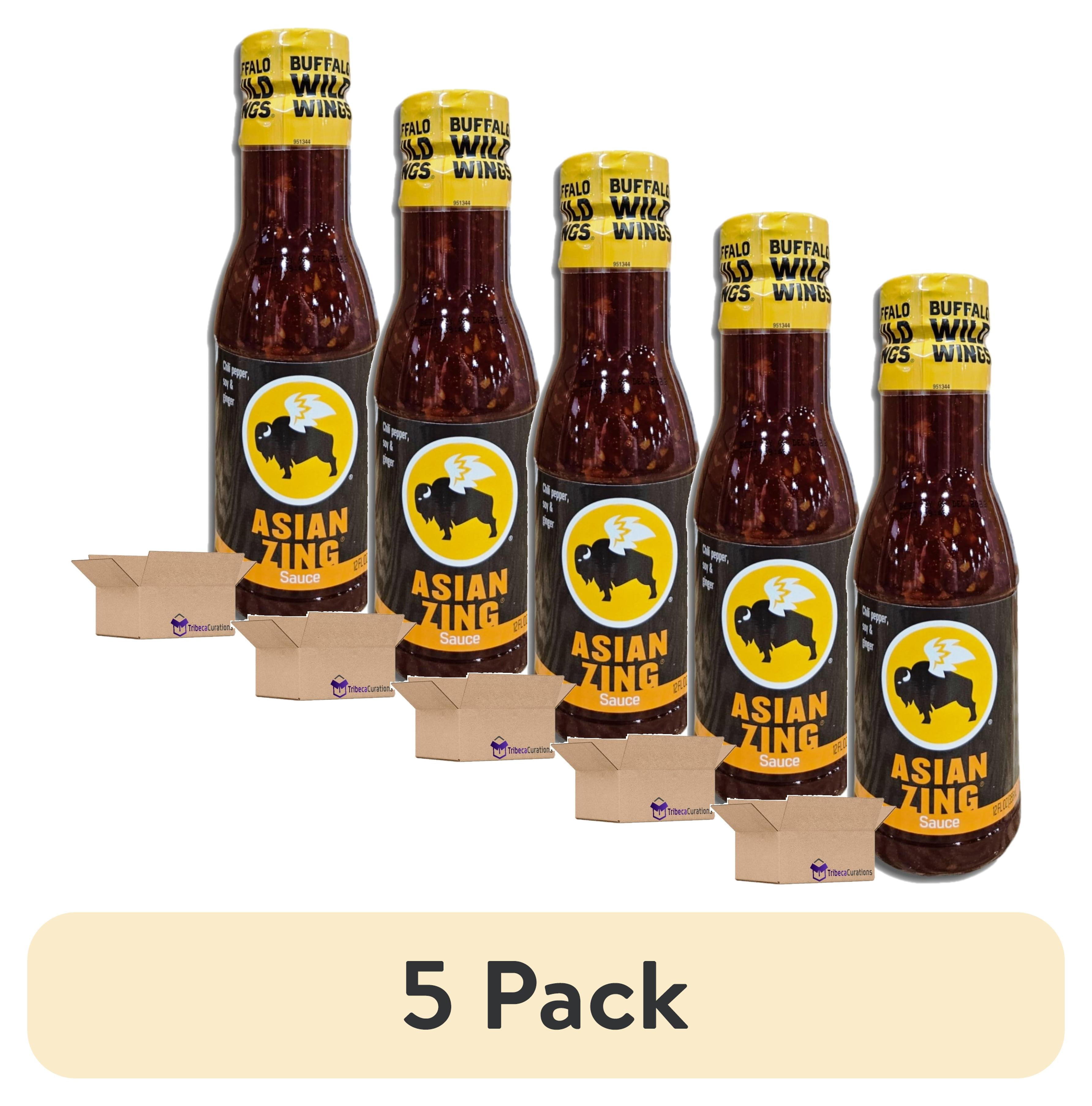 (5 pack) Buffalo Wild Wings Asian Zing Sauce | 12 Fl Oz | Pack of 2 ...
