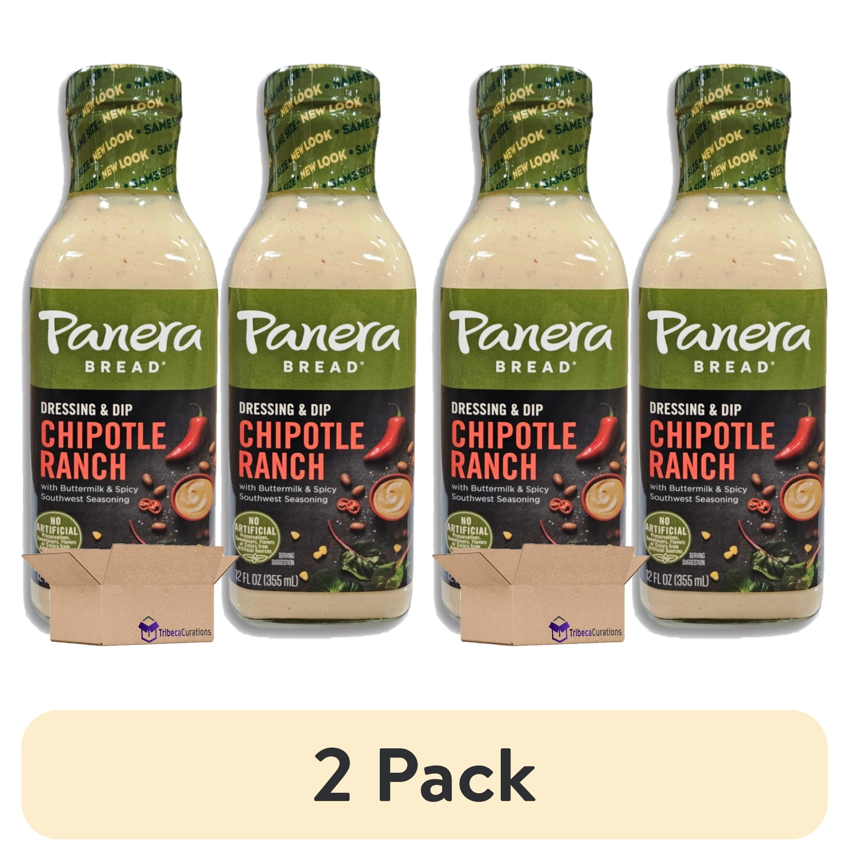 (2 pack) Chipotle Ranch Salad Dressing & Dip by Panera | 12 Ounce ...