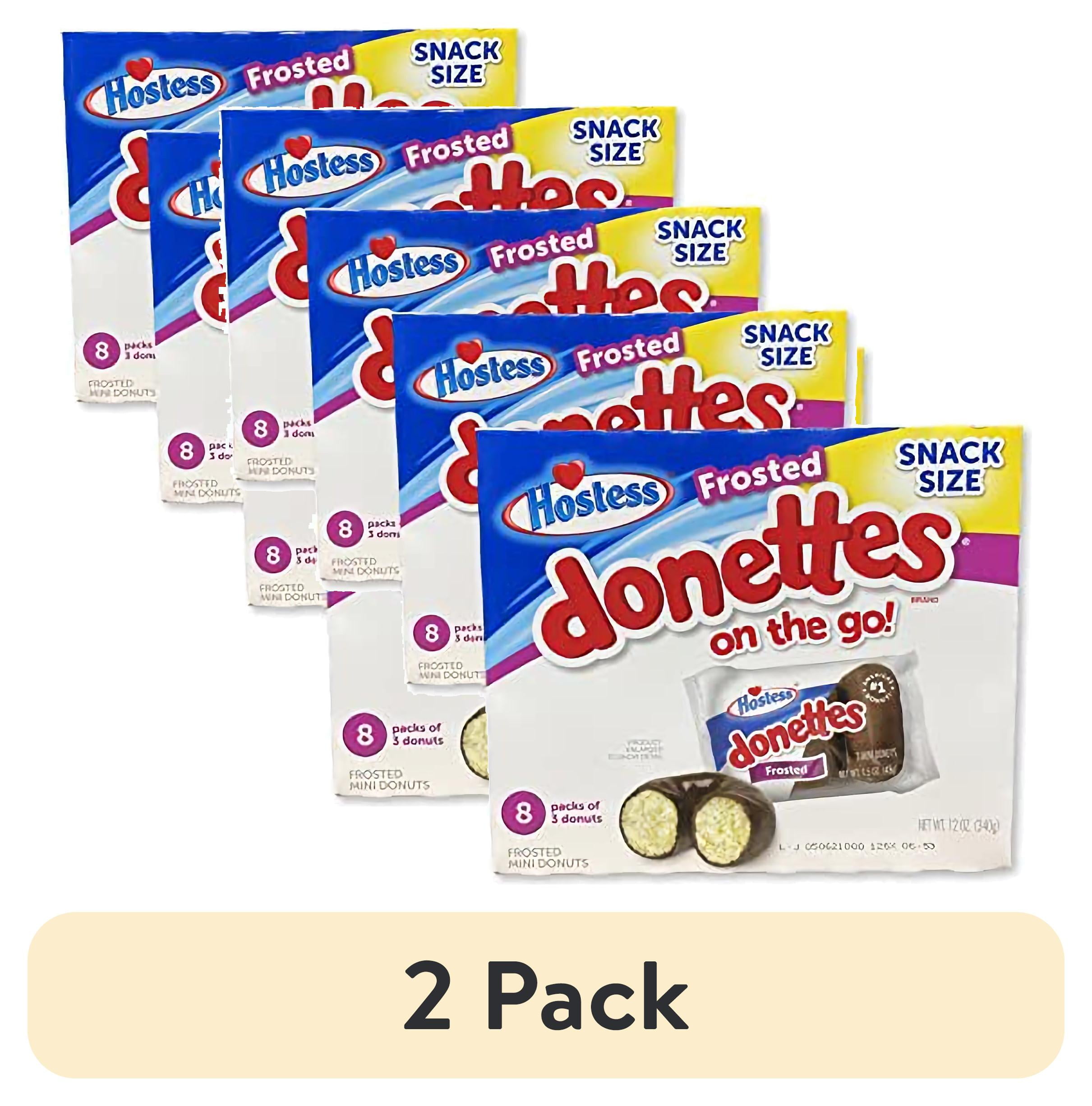 (2 pack) Hostess Chocolate Frosted Donettes Bulk Value Pack | 96 Total ...