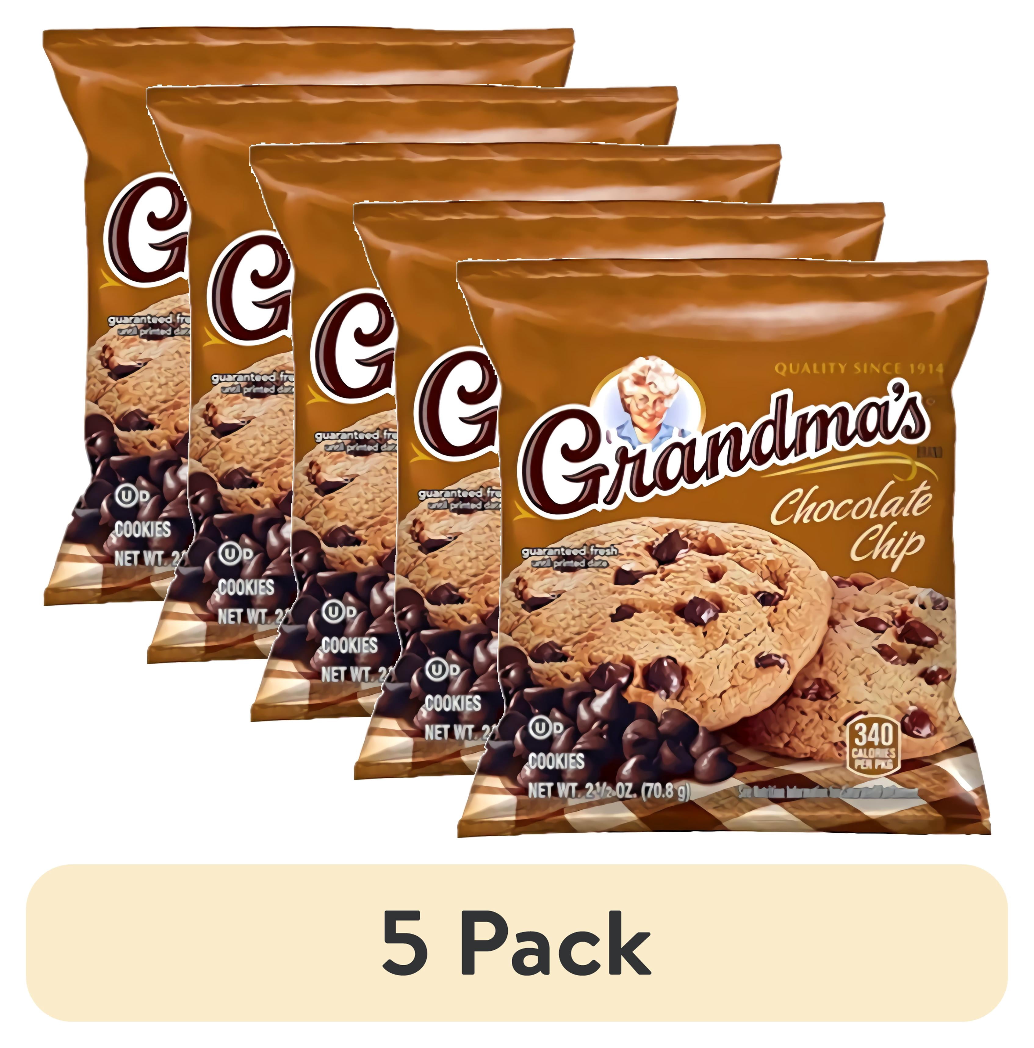 (5 pack) Grandma's Cookies by Grandma's Value Pack 2.5 Ounce | Pack of ...