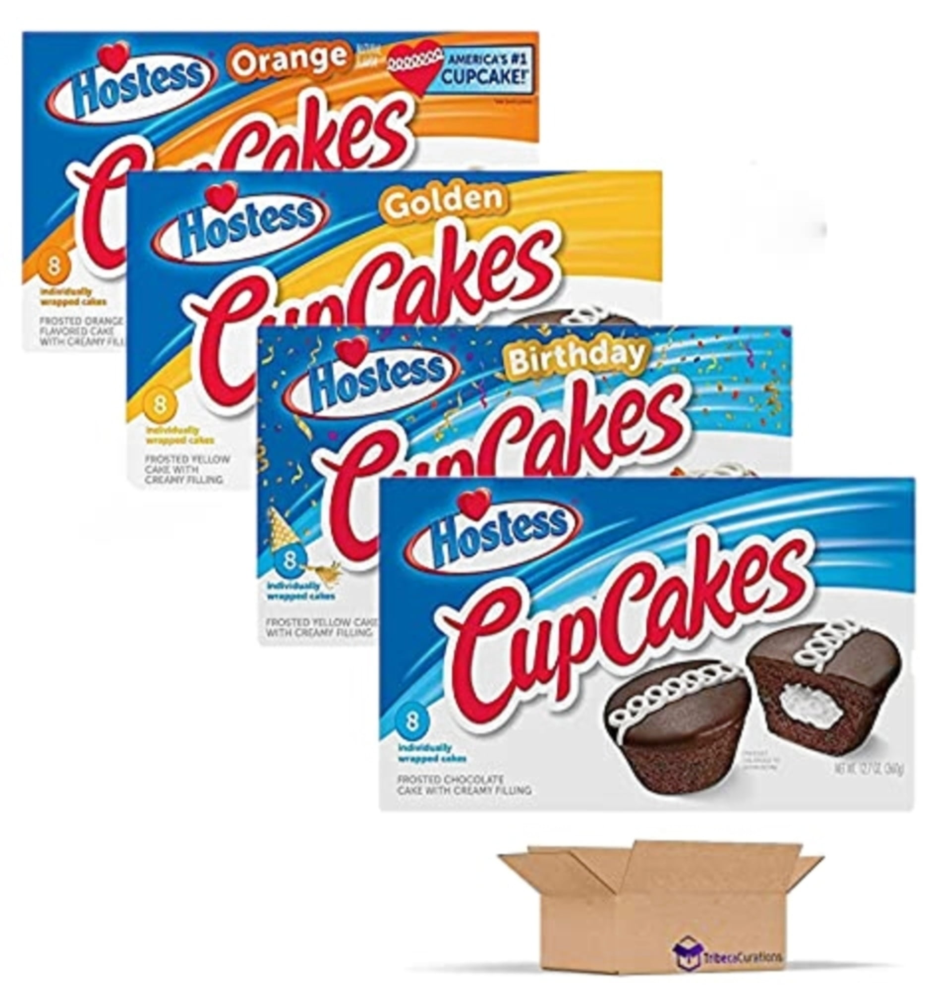 Hostess Cupcake Lovers Snack Cake Variety Pack Includes Chocolate ...