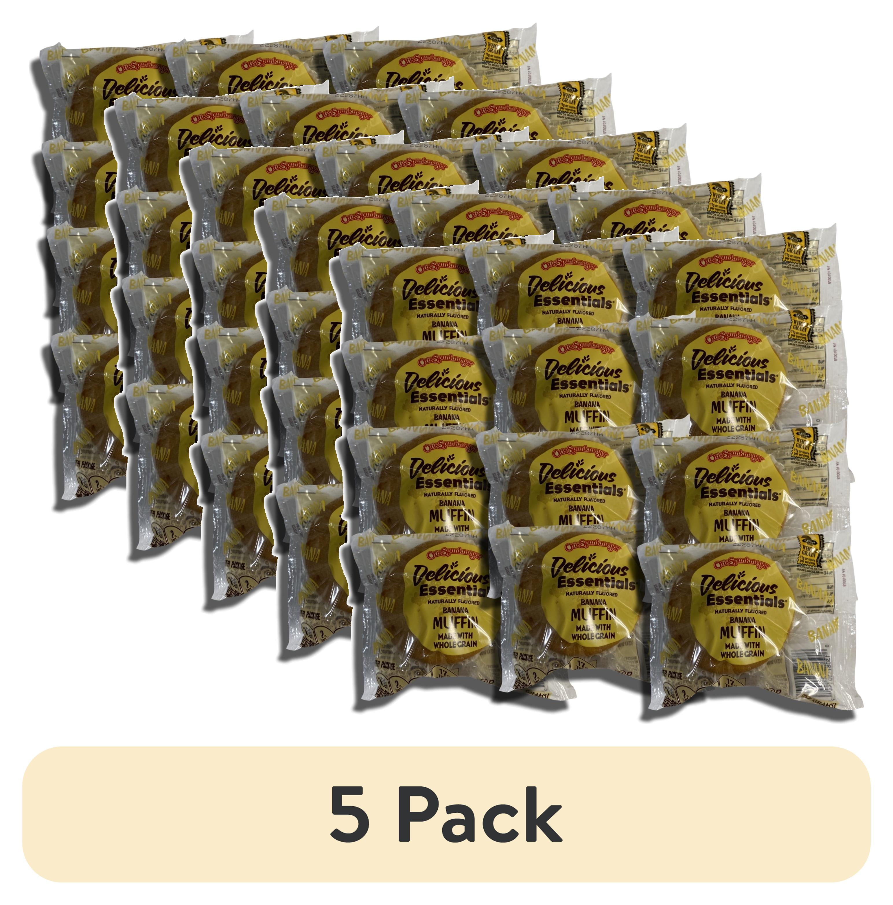 (5 pack) Delicious Essentials Banana Muffins Individually Wrapped Baked ...