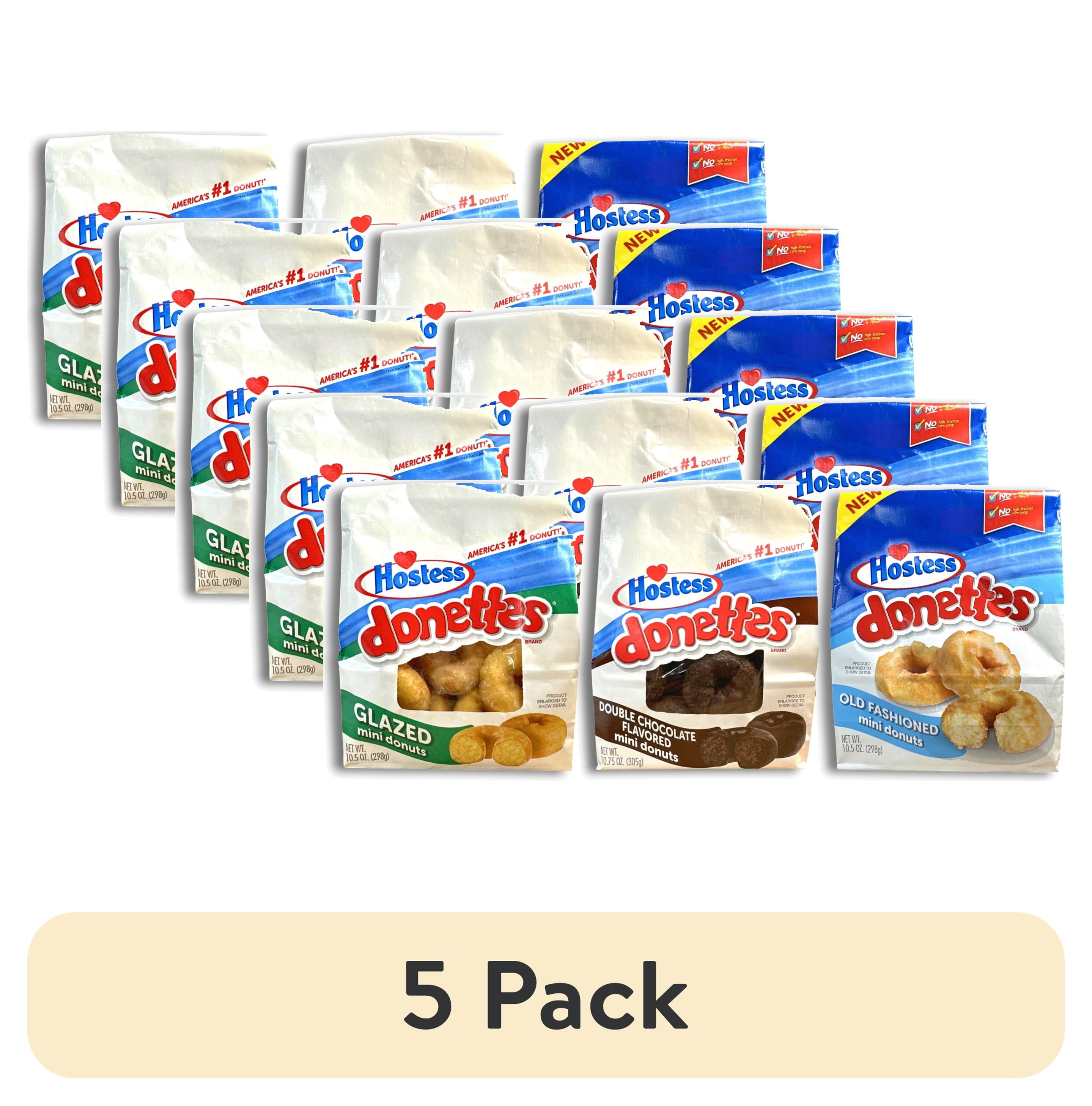 (5 pack) Hostess Donettes Variety Pack | Big Bags 6 Flavors: Frosted ...