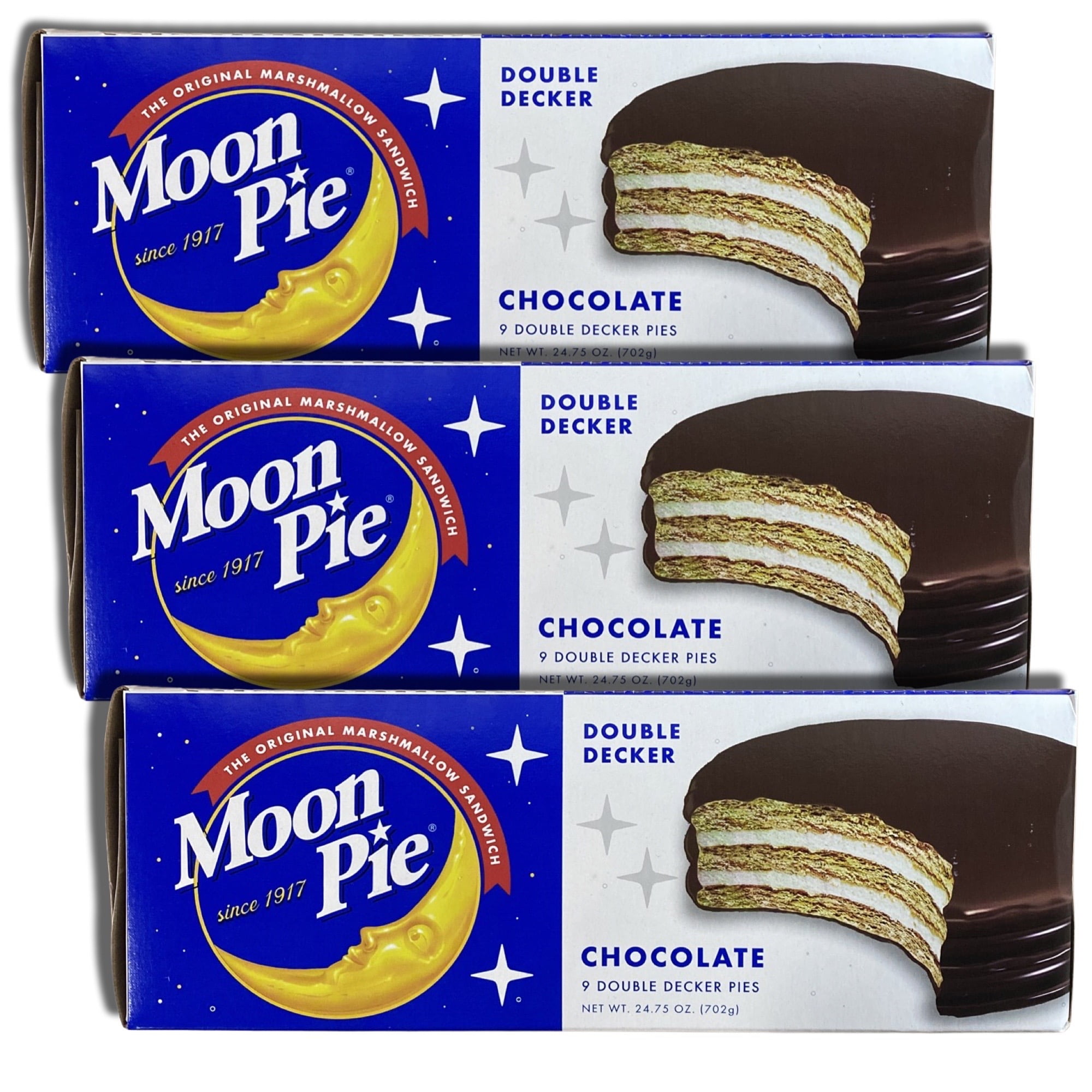 Moonpie Double Decker Marshmallow Sandwich by Moon Pie | 9 Count Box ...