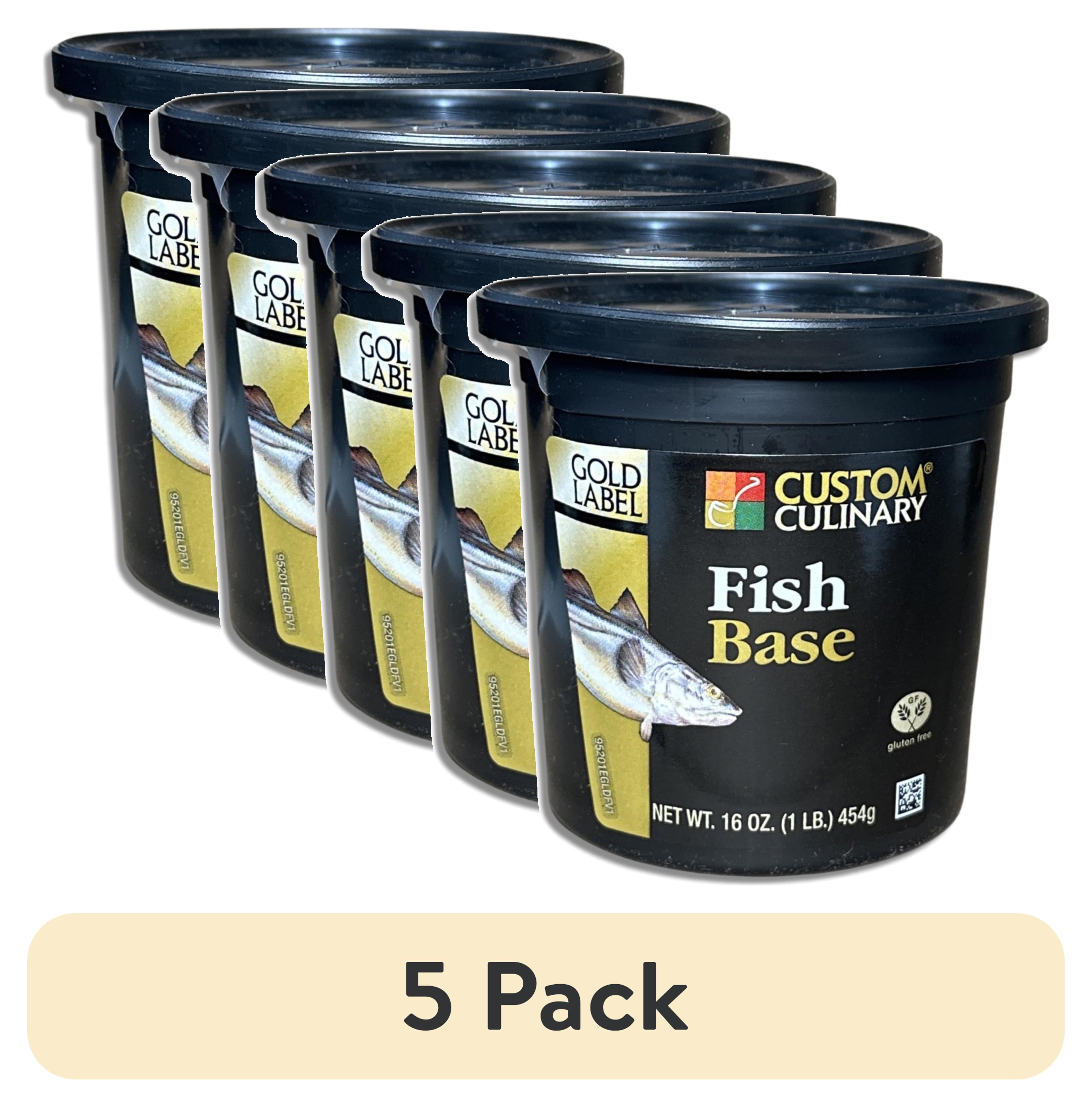 (5 pack) Fish Base by Gold Label 1 Pound Tub - Walmart.com