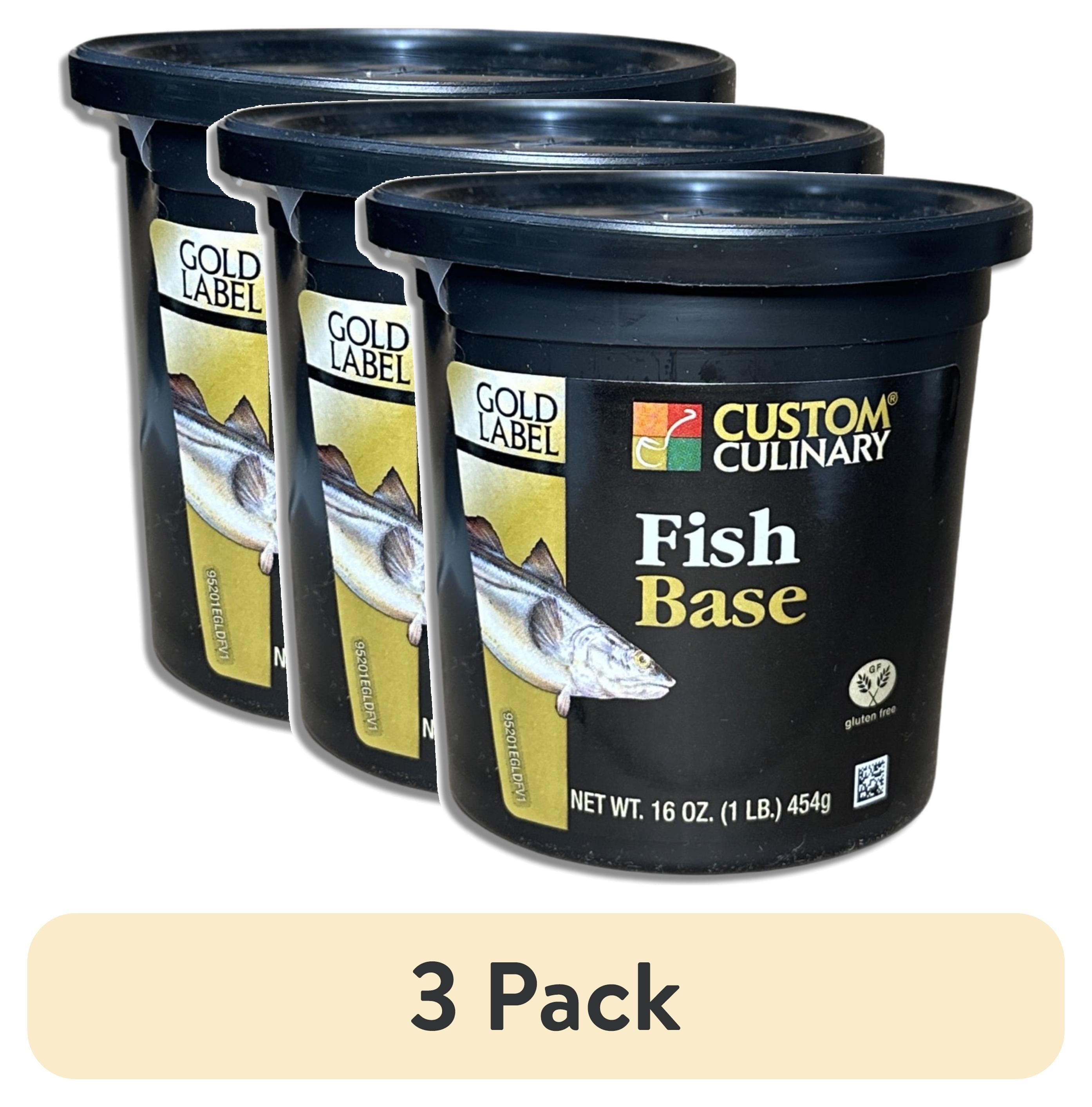 (3 pack) Fish Base by Gold Label 1 Pound Tub - Walmart.com
