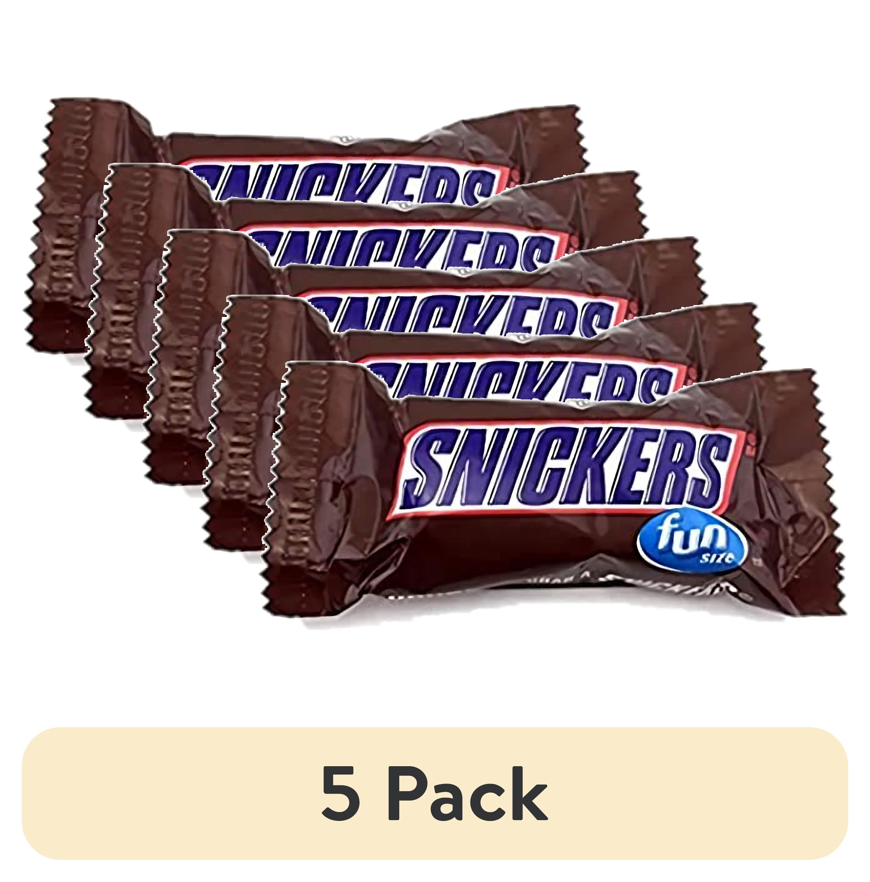 (5 pack) SNICKERS Fun Size Original Snickers Value Pack Bundle ...