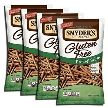 Snyder's of Hanover Certified Gluten Free Pretzel Rods, 4-Pack 8 oz ...