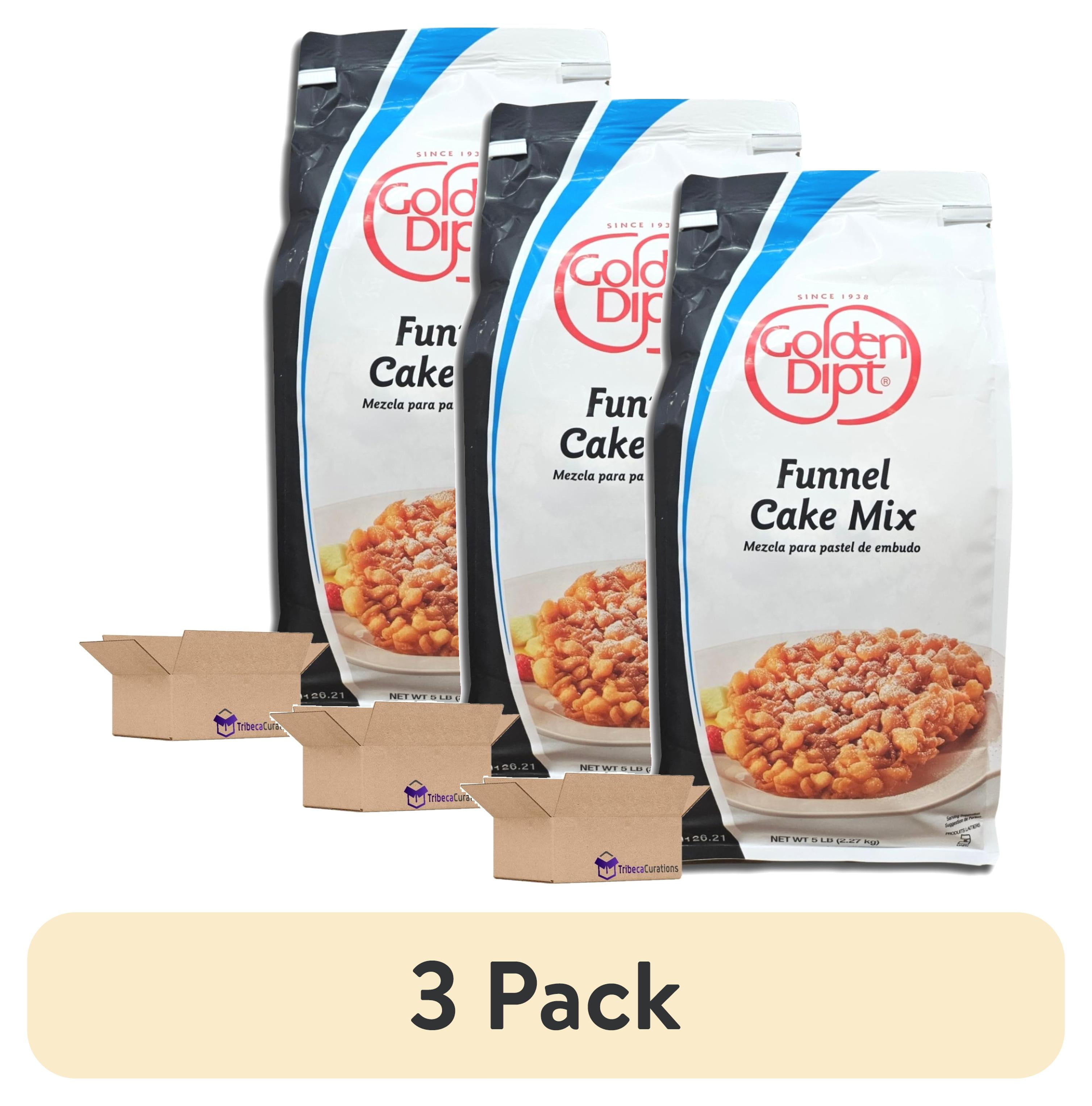 (3 pack) Golden Dip Funnel Cake Mix | 5 Pound Bulk Bag - Walmart.com