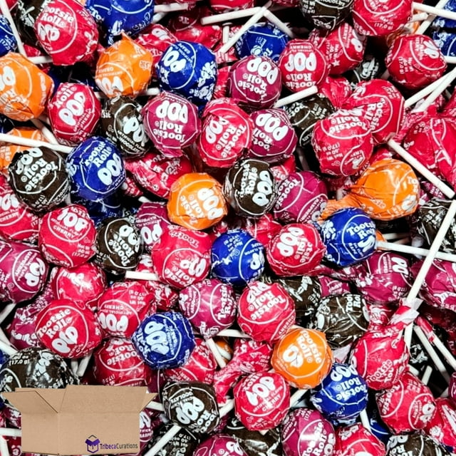 Tootsie Roll Individually Wrapped Chocolate Candy Filled Lollipops Bulk ...