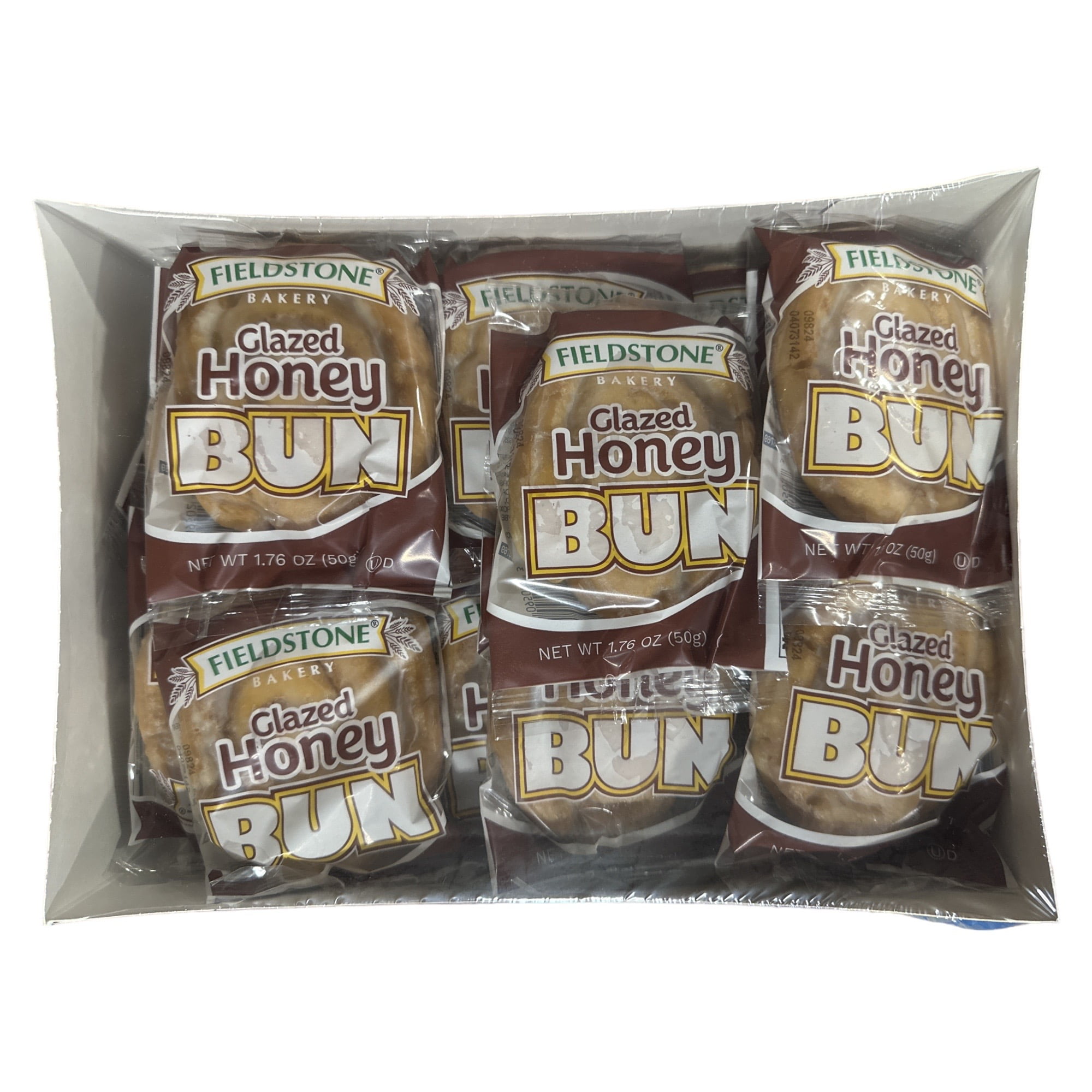 Tribeca Curations Value Pack: 48 Individually Wrapped Glazed Honey Buns ...