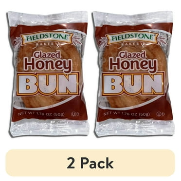 Wonder Glazed Honey Bun, Individually Wrapped Pastry Snack, 4 oz, Shelf ...