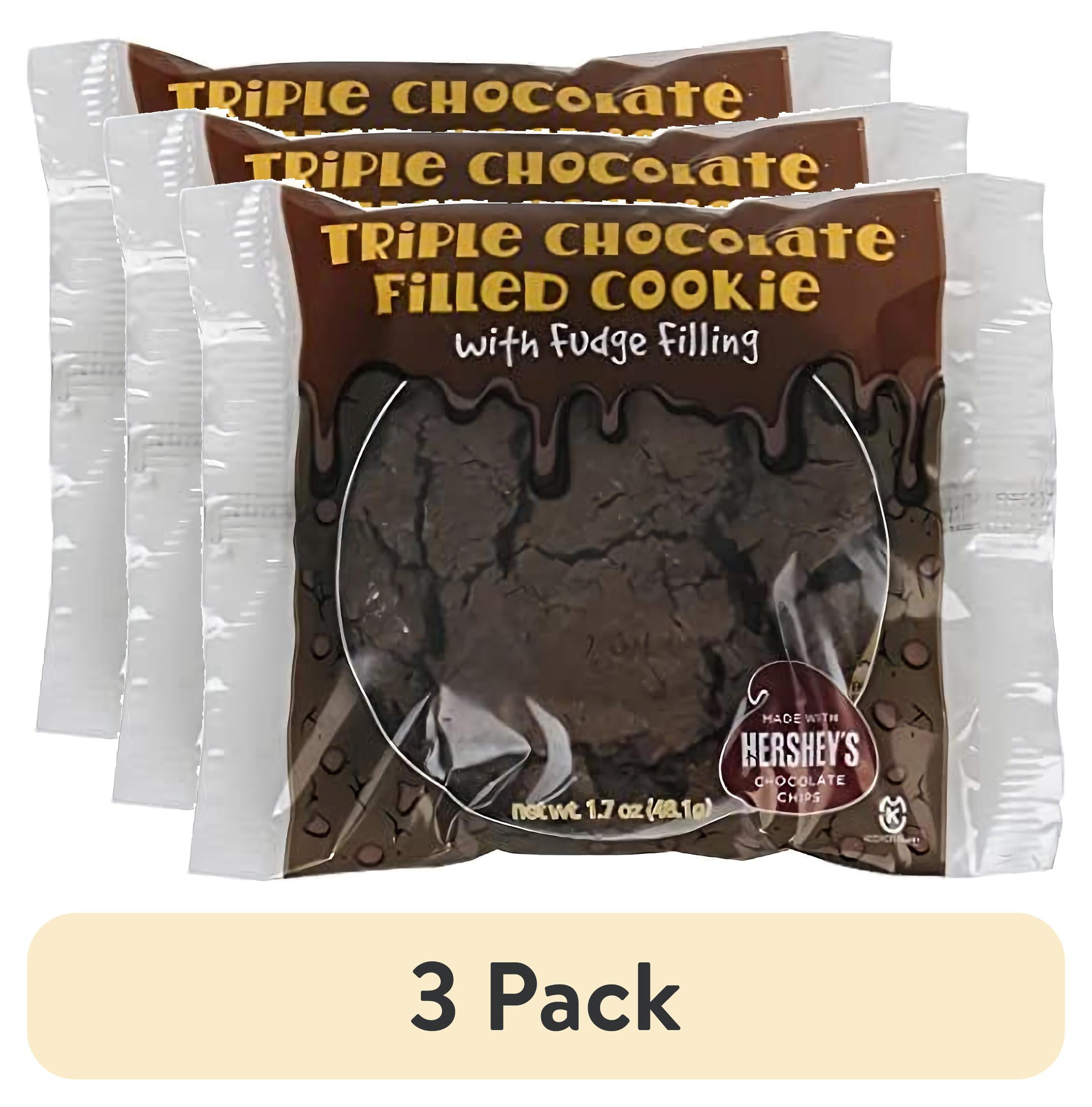(3 pack) Triple Chocolate Fudge Filled Whole Grain Nostalgic School ...