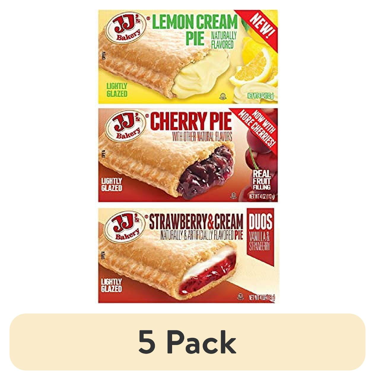 (5 pack) JJ's Bakery Pies Variety Pack (Lemon Cream / Strawberry Cream ...