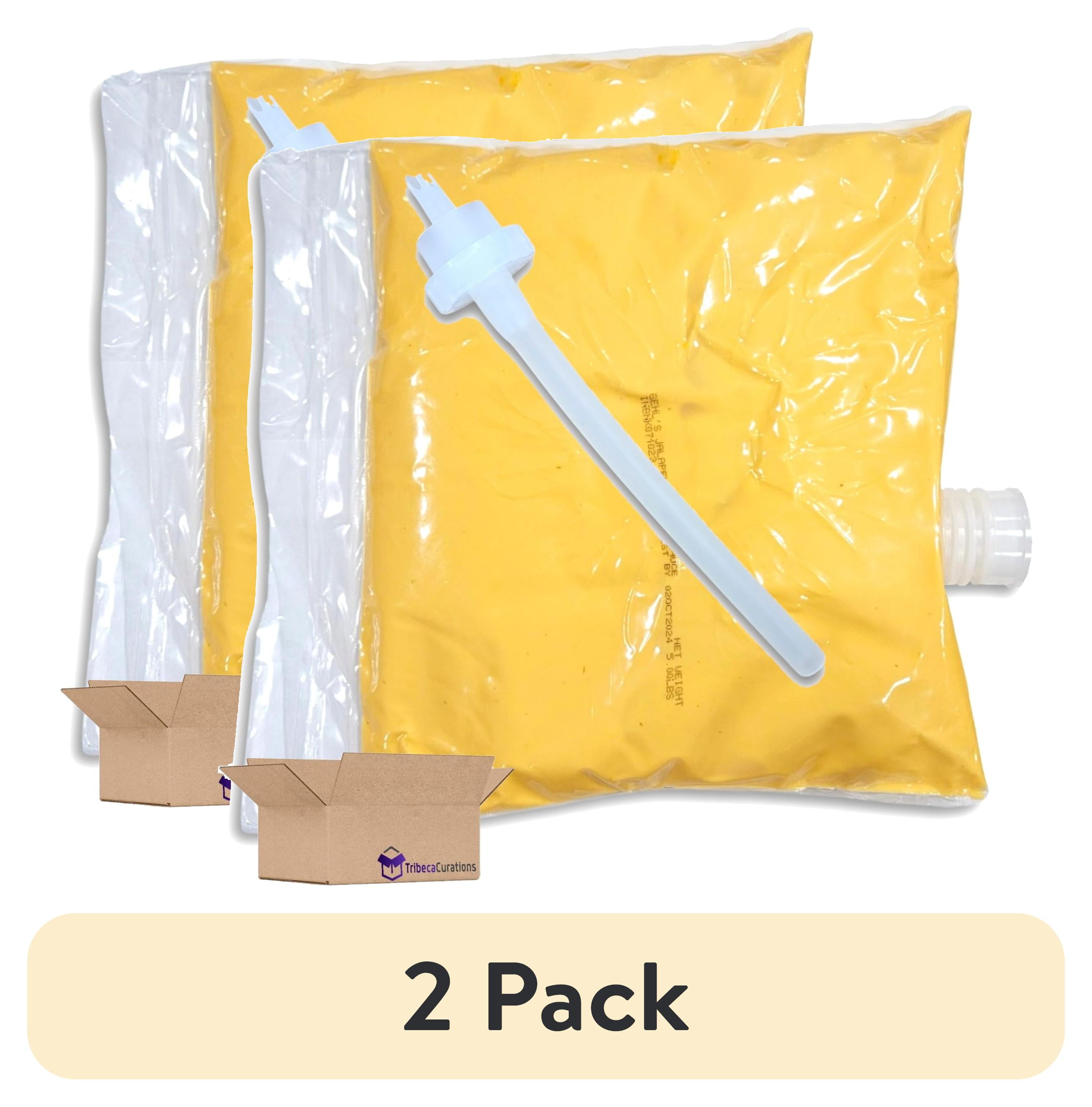 (2 pack) Jalapeno Nacho Cheese Sauce Bulk Value Bag With Hose by Gehl's ...