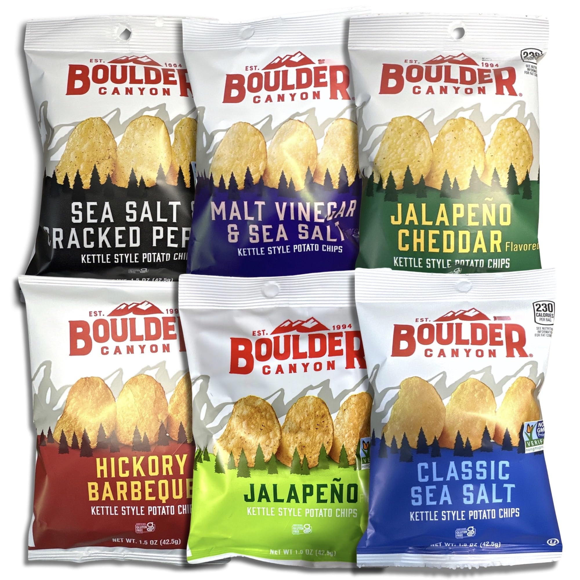 Boulder Canyon Kettle Style Potato Chips from Boulder | 1.5 Oz ...