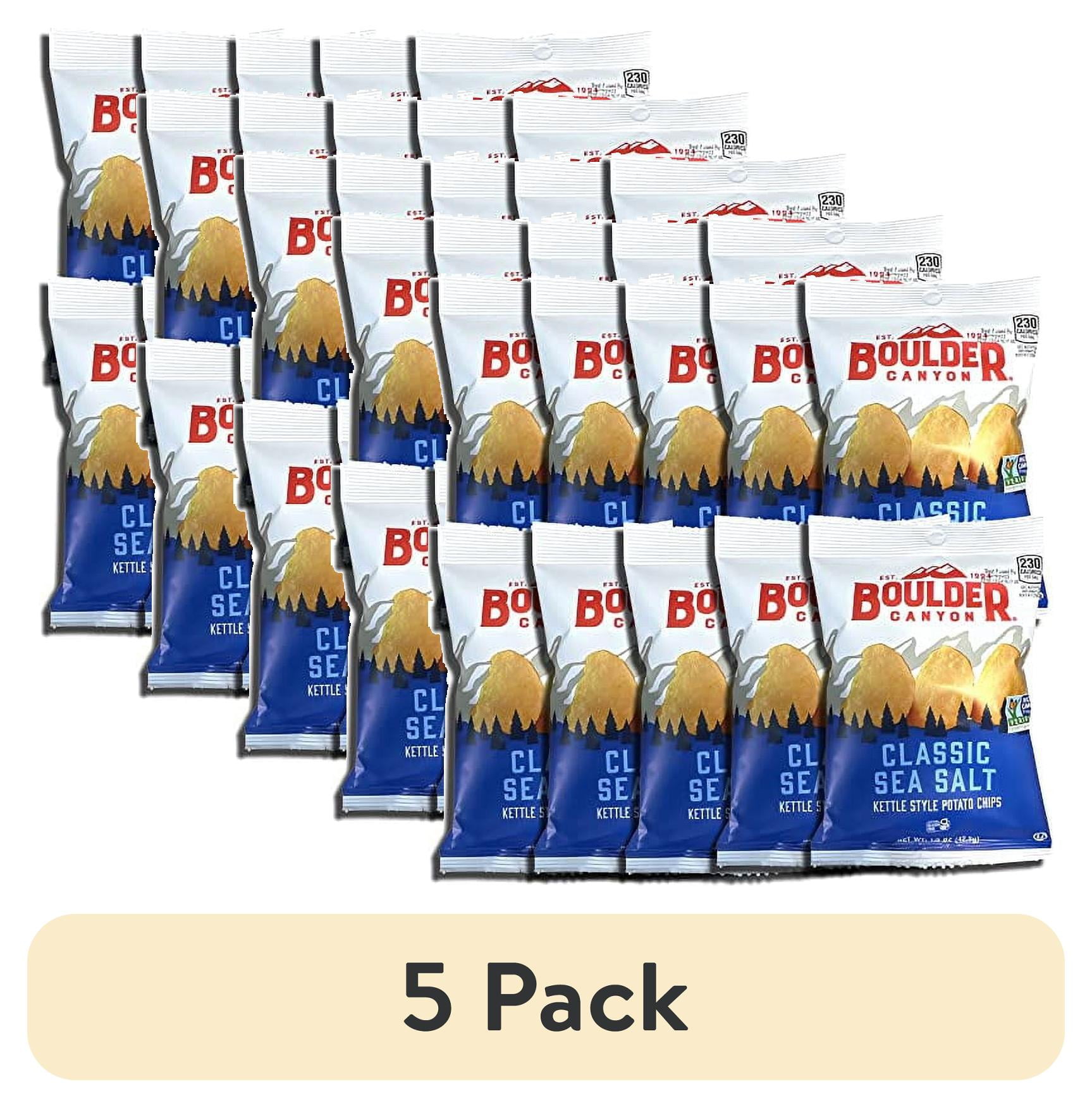 (5 pack) Boulder Canyon Kettle Style Potato Chips from Boulder | 1.5 Oz ...