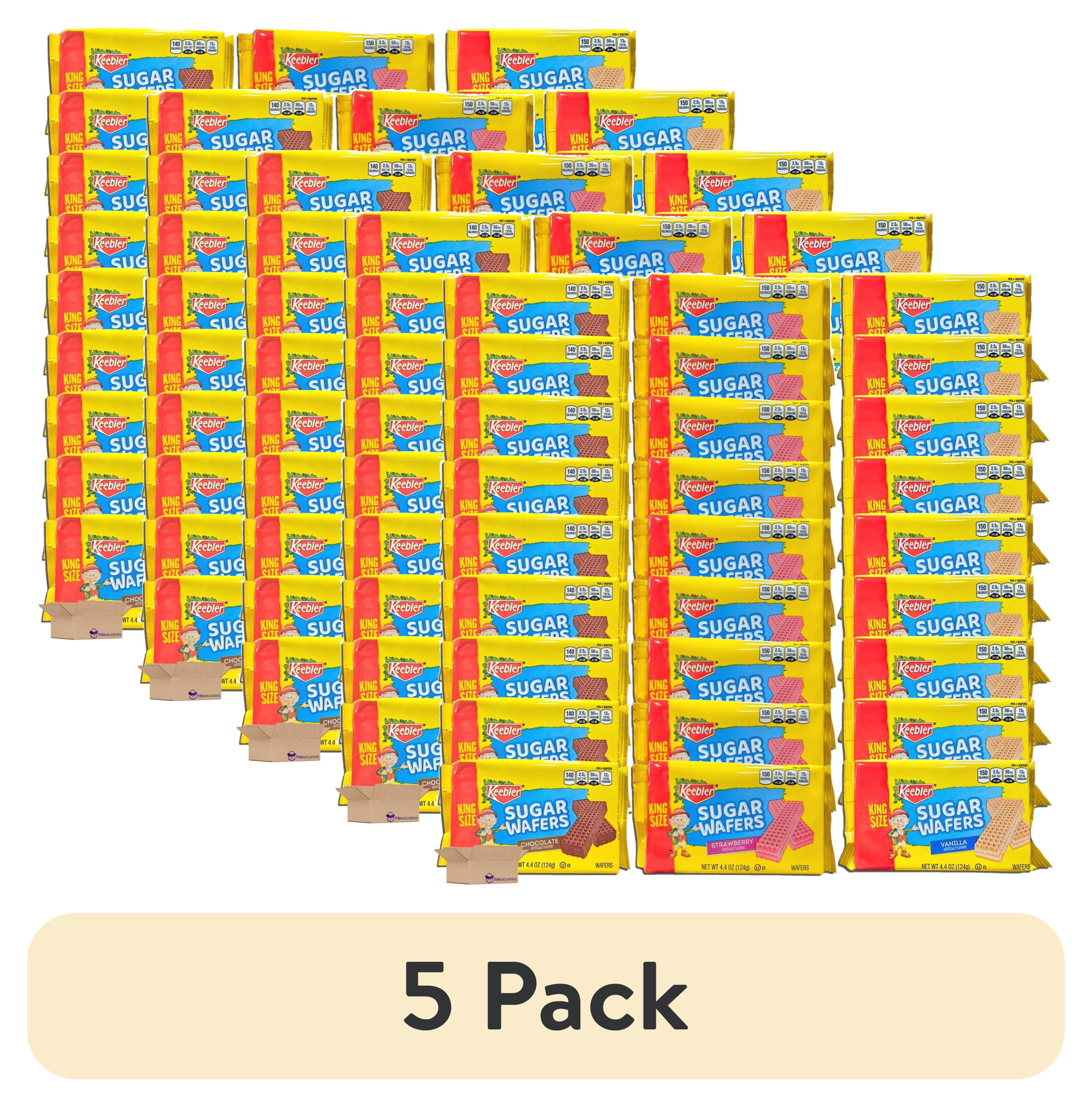 (5 pack) Keebler King Size Sugar Wafer Variety Pack | Chocolate ...