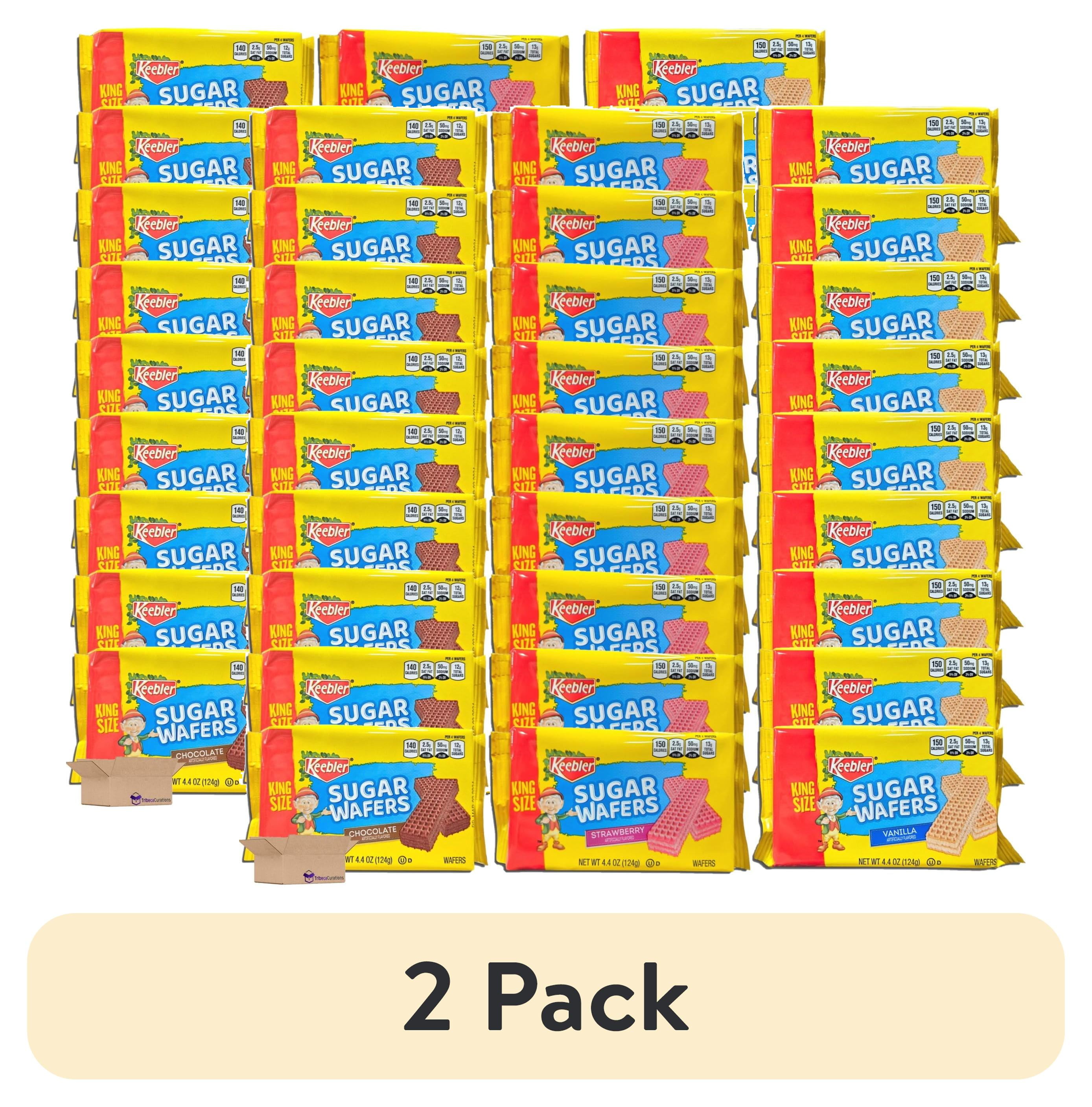 (2 pack) Keebler King Size Sugar Wafer Variety Pack | Chocolate ...