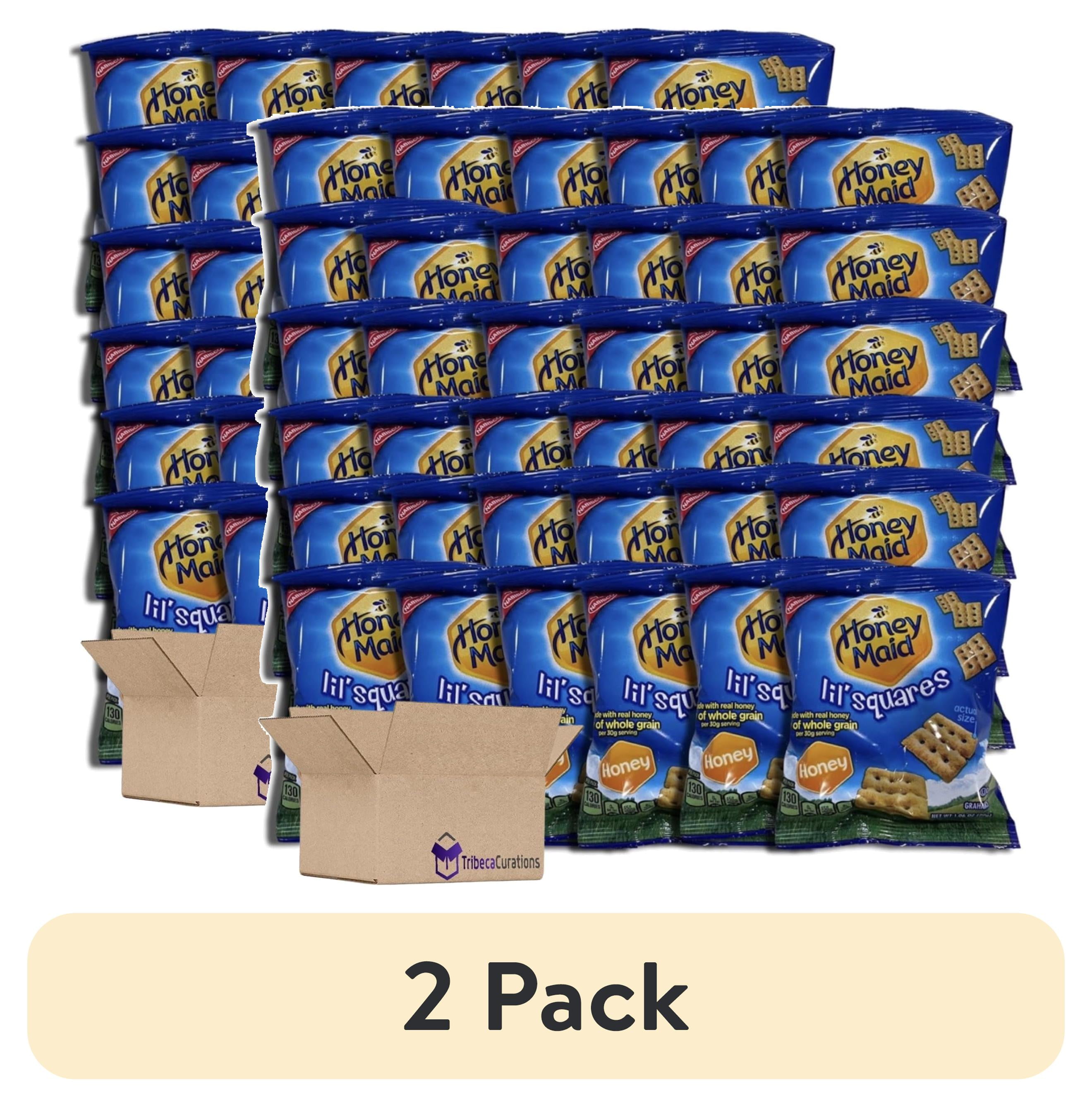 (2 pack) Lil' Squares Honey Graham Crackers Individual Single Serve ...