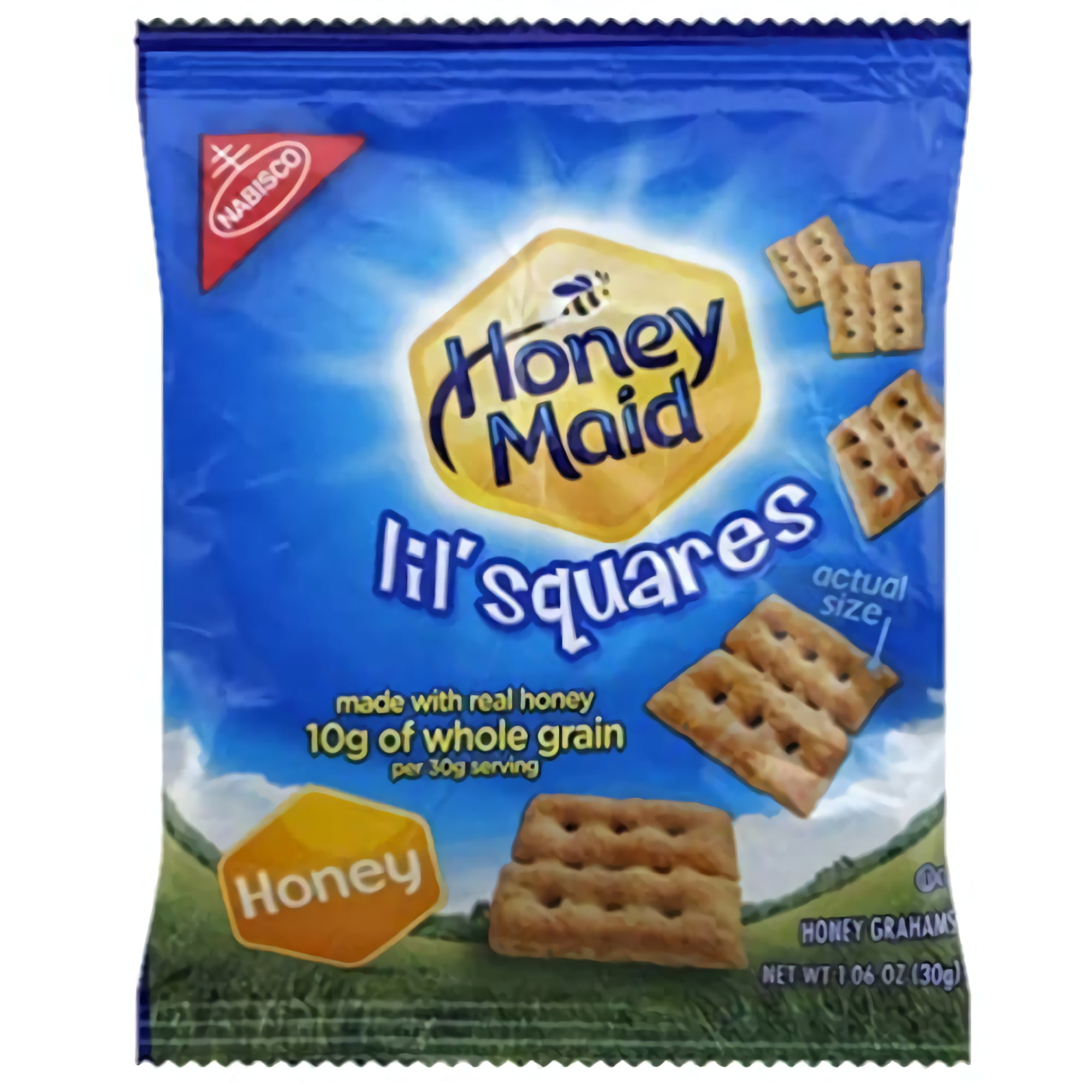 Lil' Squares Honey Graham Crackers by Honey Maid | 1.06 Ounce | Pack of ...