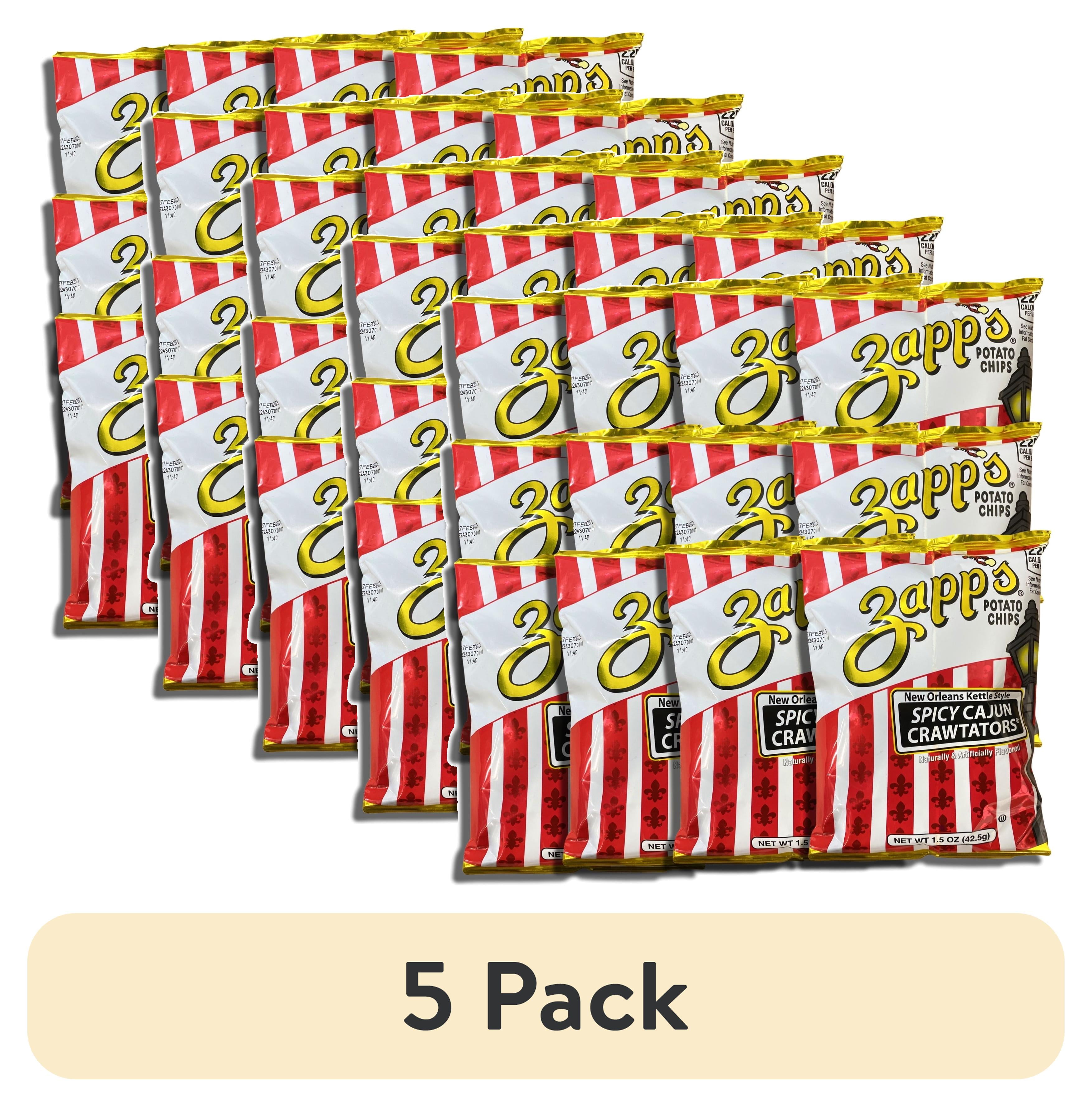 (5 pack) Zapp's New Orleans Kettle Style Potato Chips Spicy Cajun ...