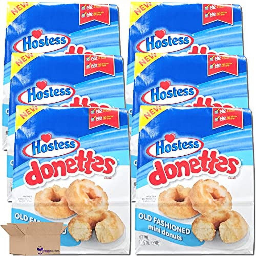 Hostess Old Fashioned Mini Donuts Value Pack | 10.5 Ounce Bag | Pack of ...