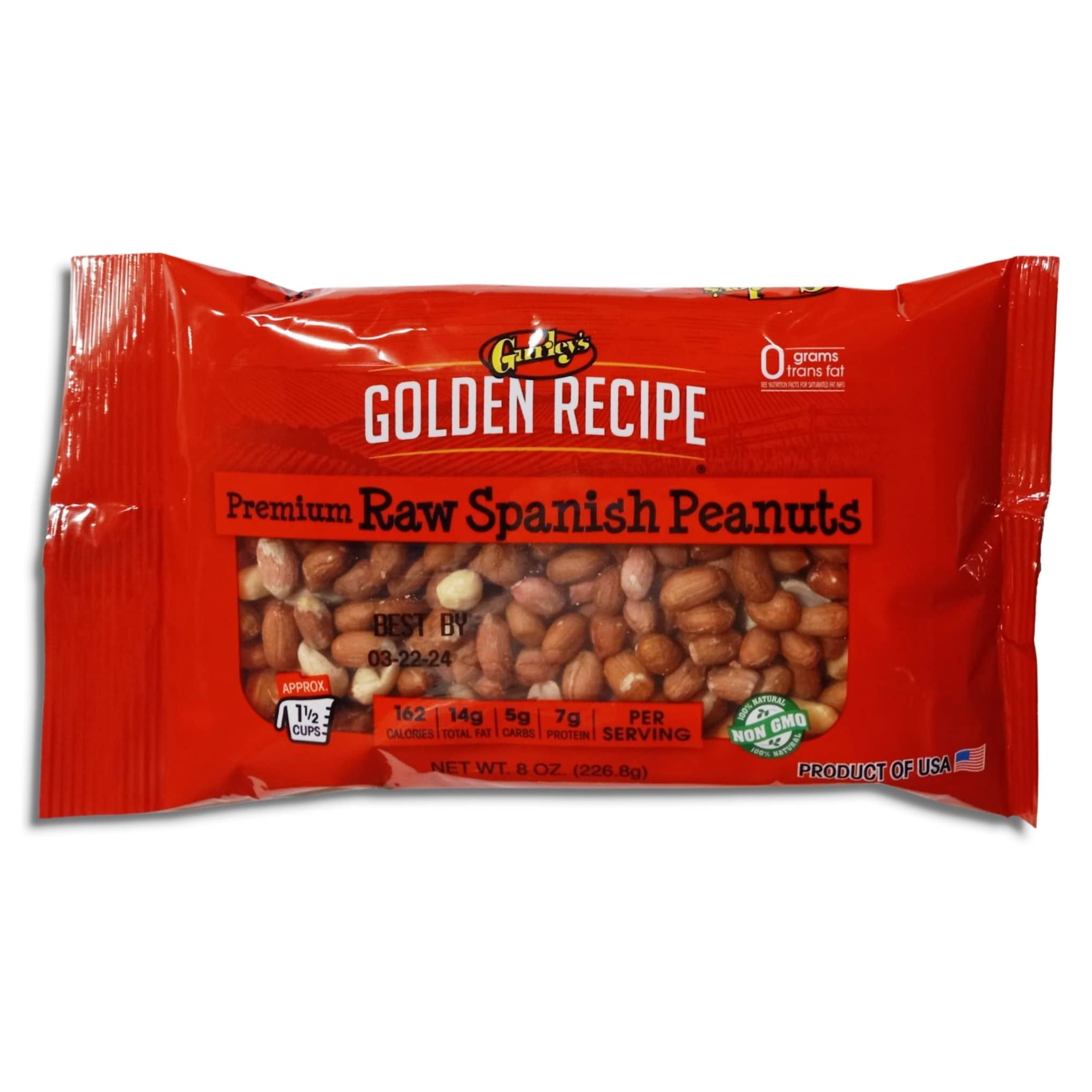 Premium Raw Spanish Peanuts Value Pack Bundle | 8 Ounce Bag | Pack of 4 ...
