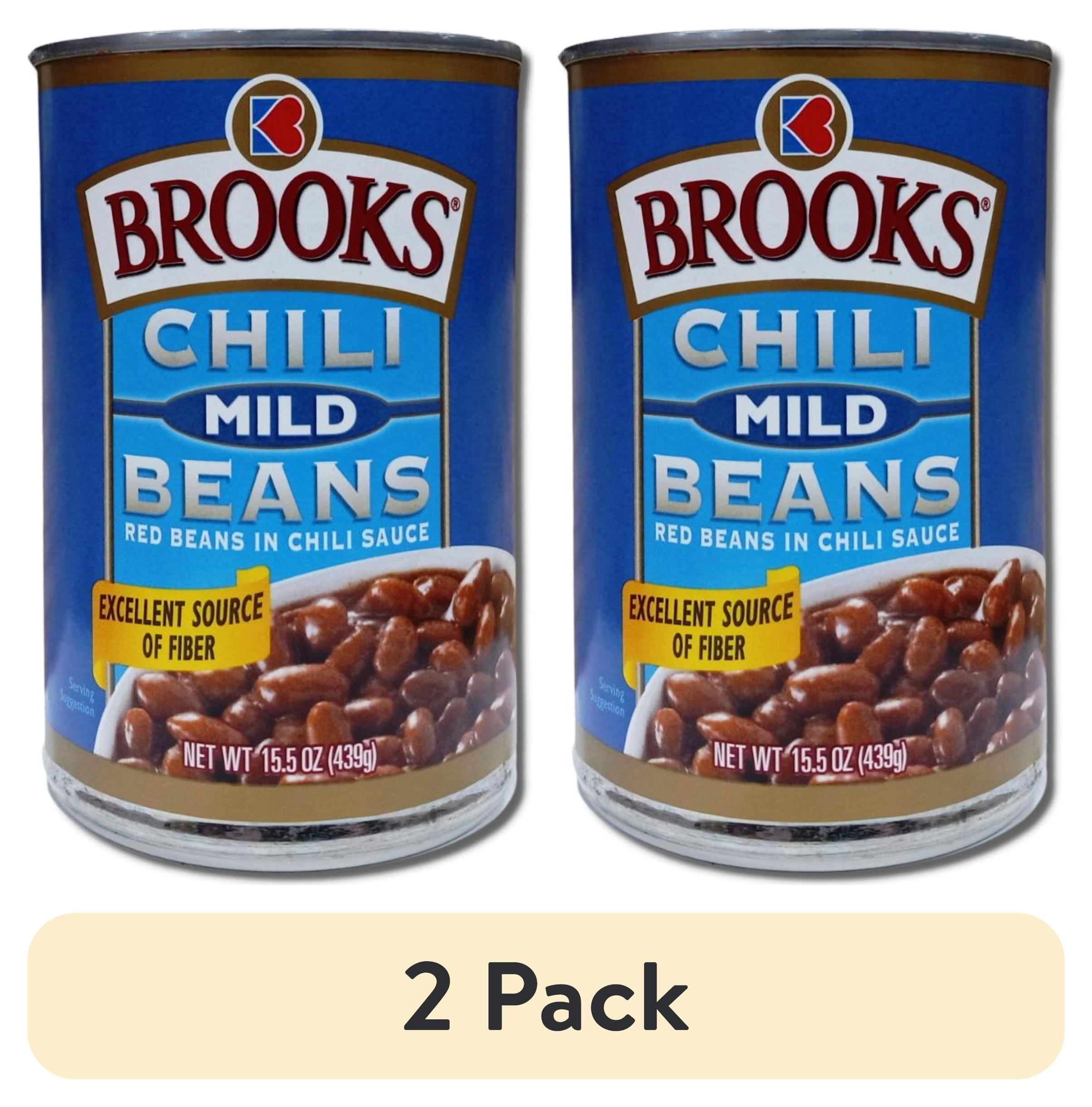 (2 pack) Brooks Red Beans in Mild Chili Sauce Value Pack 15.5 Ounce Can ...