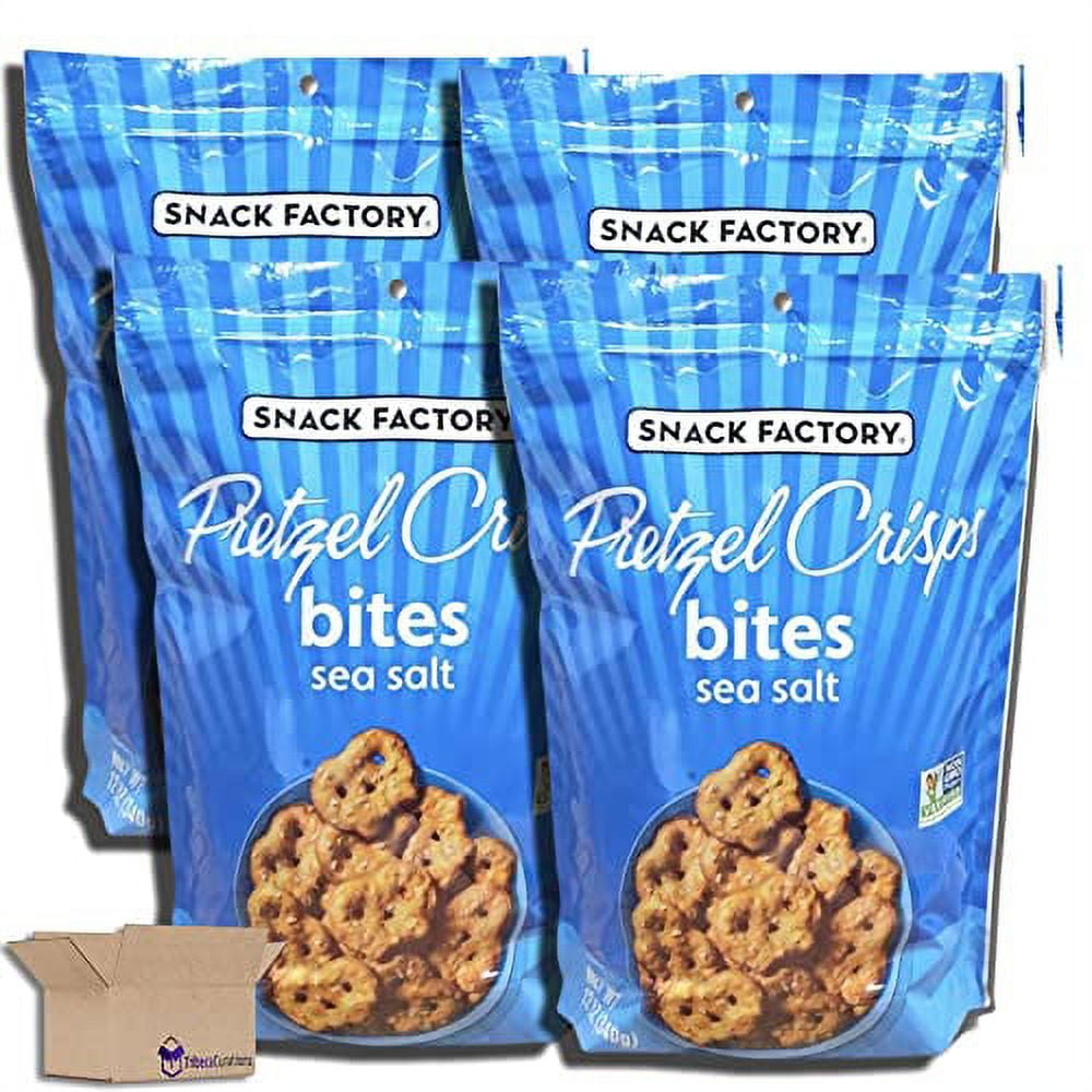 Sea Salt Pretzel Crisps Bites Value Pack | 12 Ounce Share-Size Bag ...