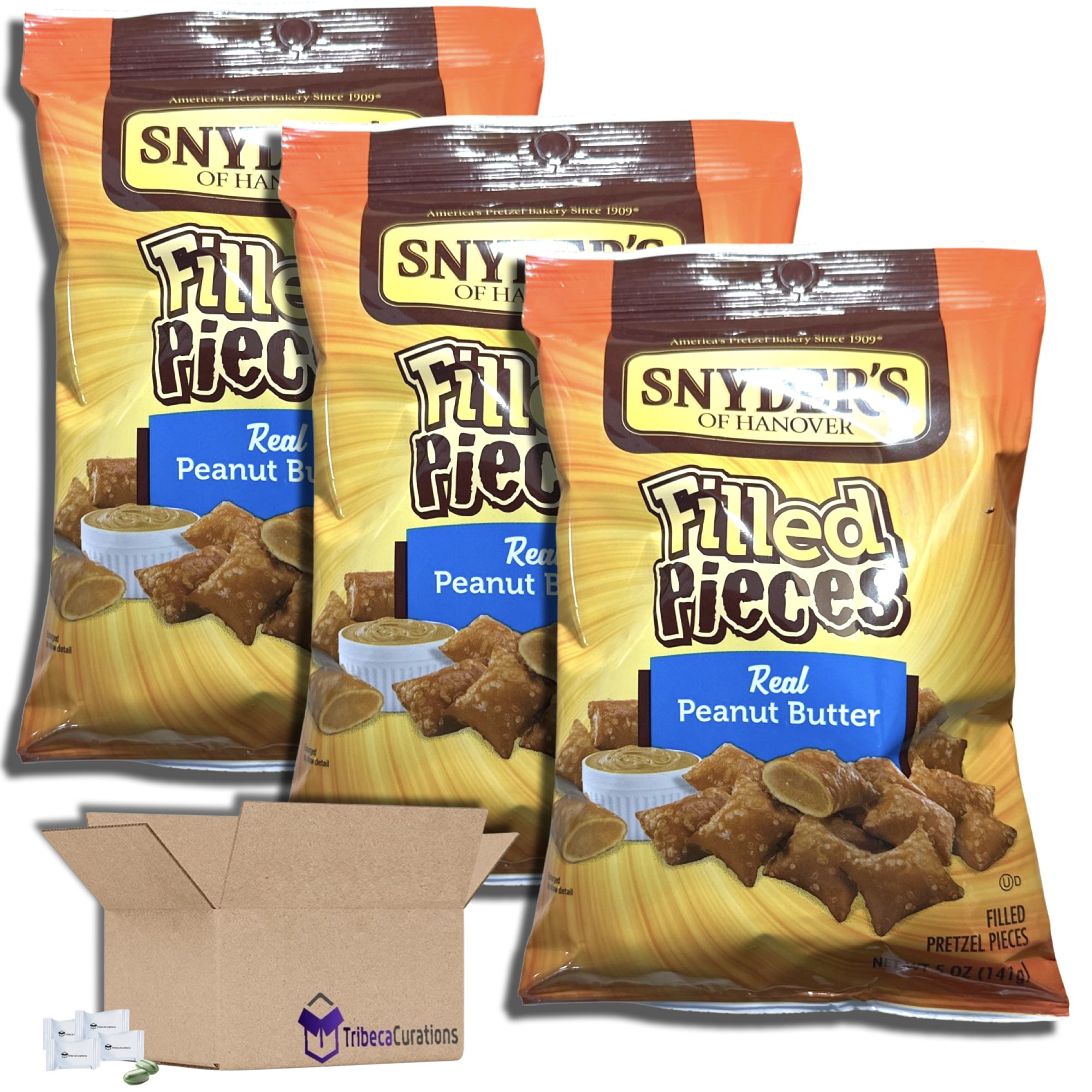 Snyders Peanut Butter Filled Pretzel Pieces Bundle | 5 Ounce Bag | Pack ...