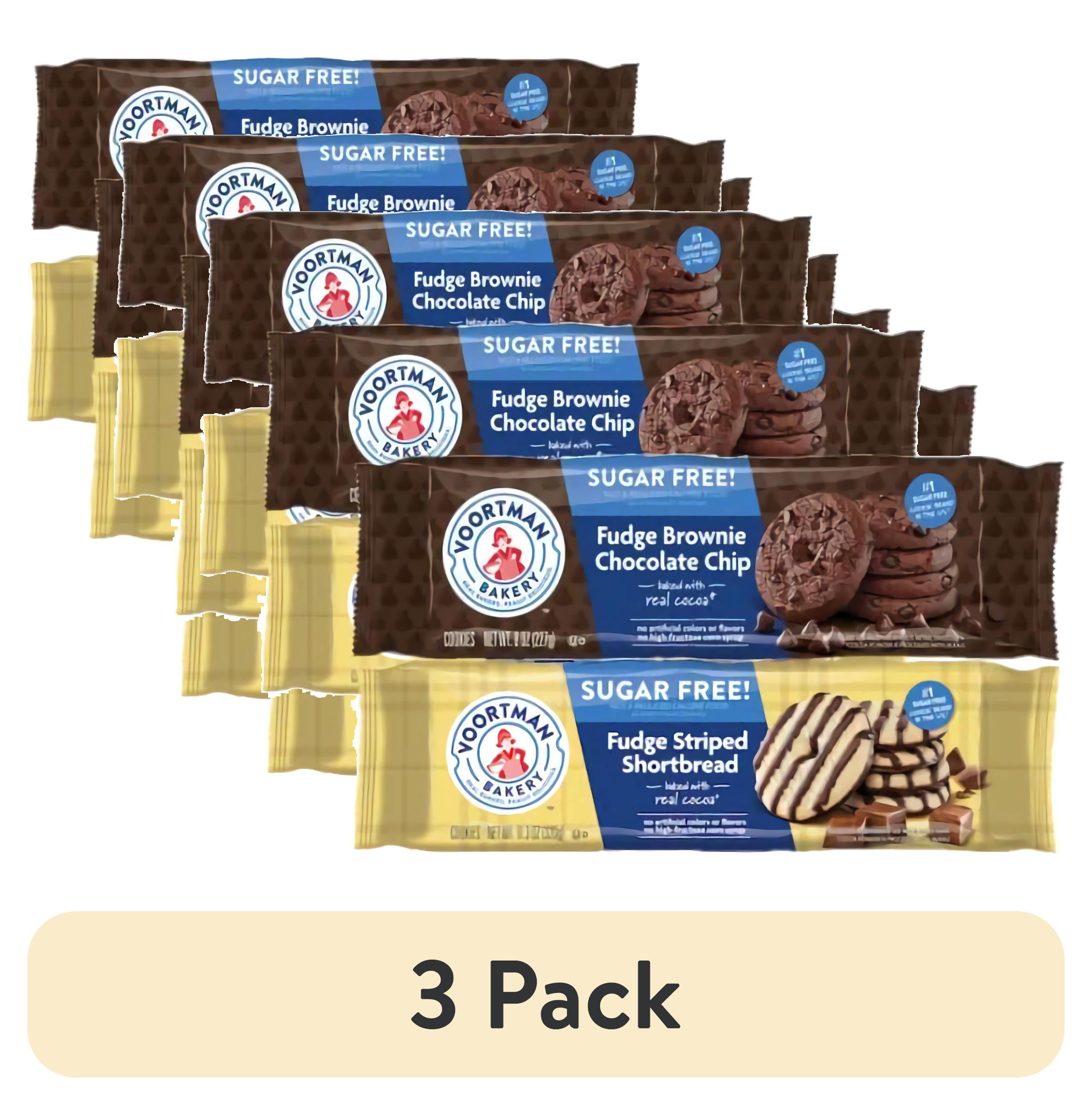 (3 pack) Voortman Sugar Free Fudge Cookies by Voortman | Fudge Stripe ...