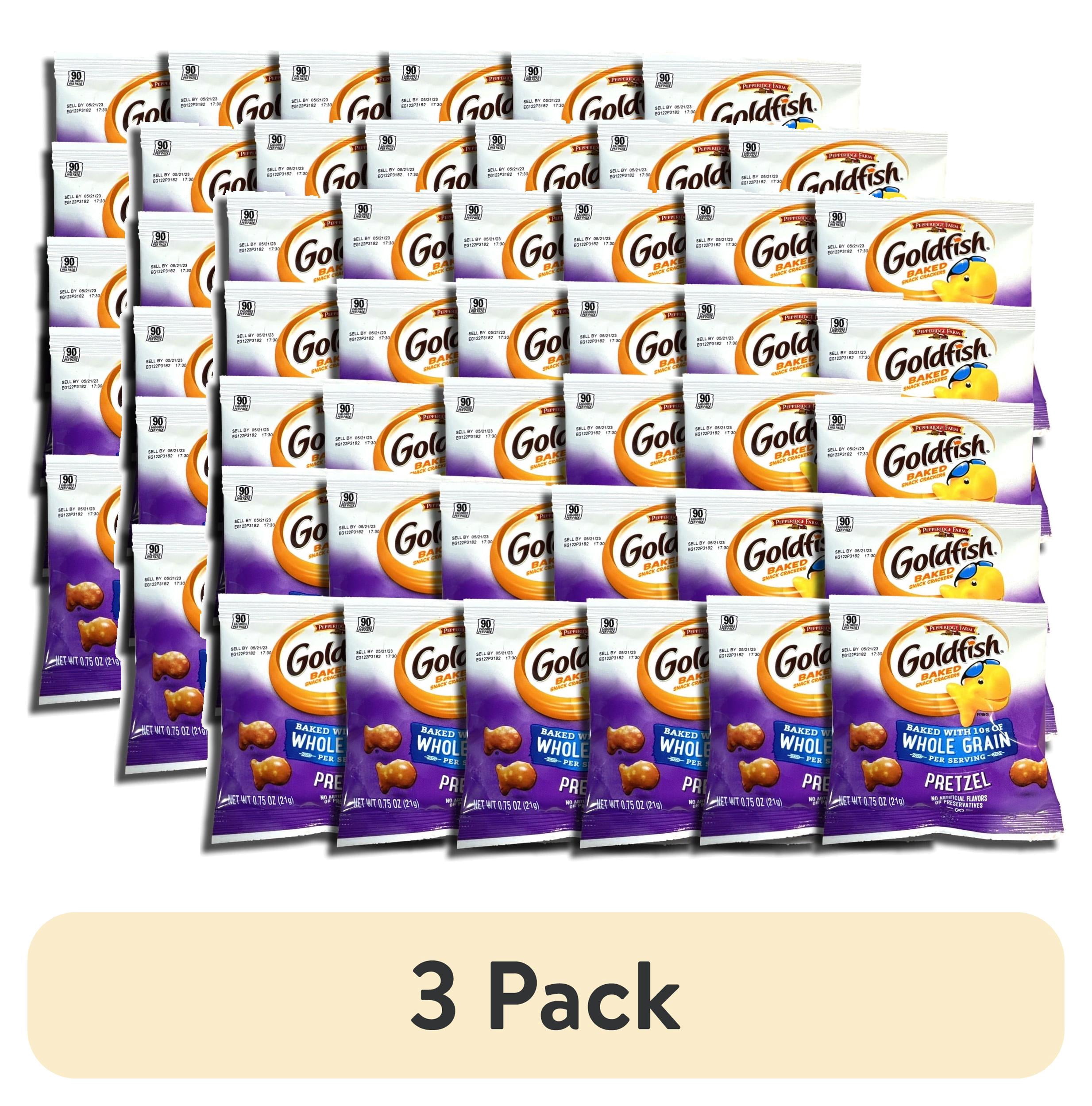 (3 pack) Goldfish Pretzel Goldfish Whole Grain School Snack Packs, 30 ...