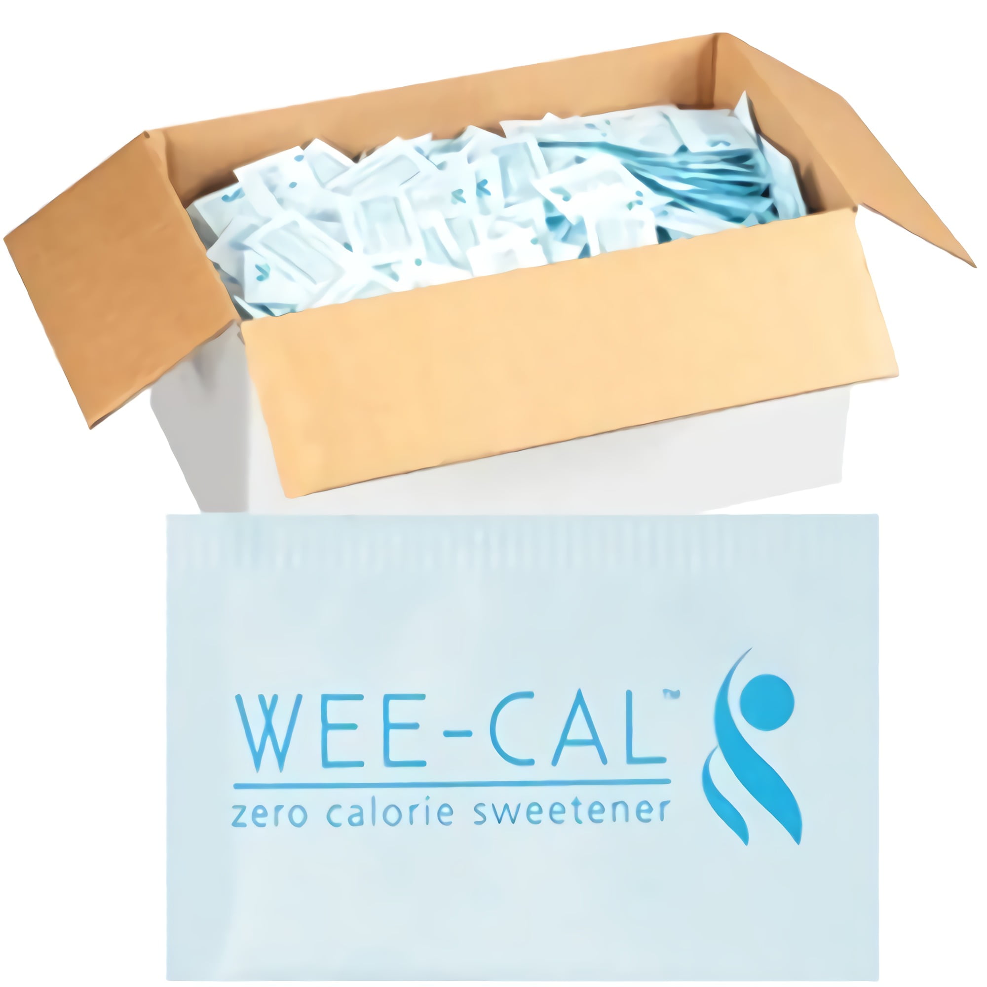 Wee-Cal Zero Calorie Sweetener, 1 Gram Blue Packets, 2000 Count Case ...