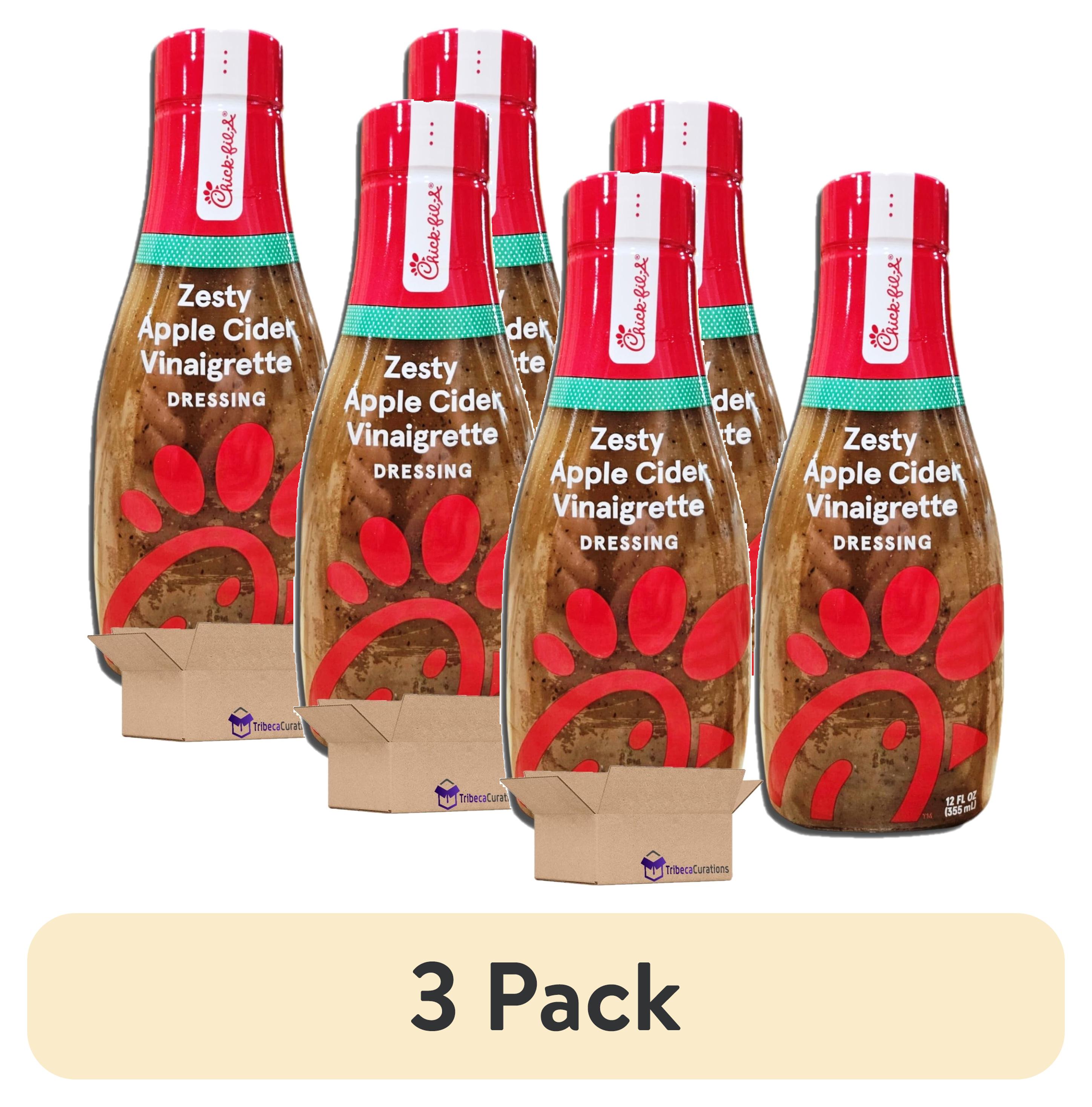 (3 pack) Chic Fil A Zesty Apple Cider Vinaigrette Salad Dressing Value ...