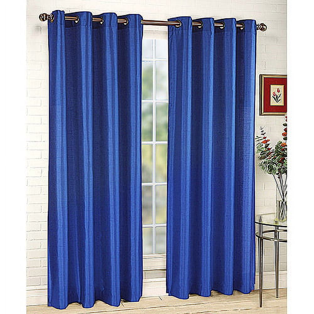 Tribeca Faux Silk Grommet Single Curtain Panel - Walmart.com