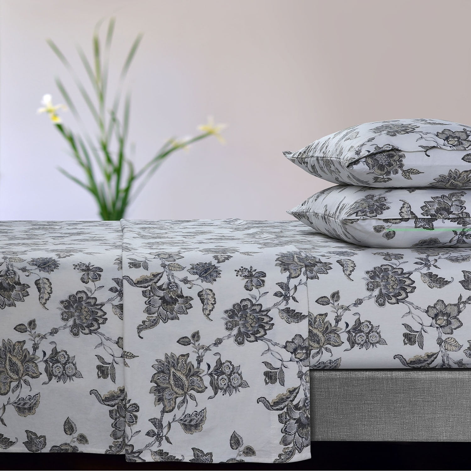 Tribeca Living Soft 170-GSM Cotton Flannel Printed Extra Deep Pocket ...