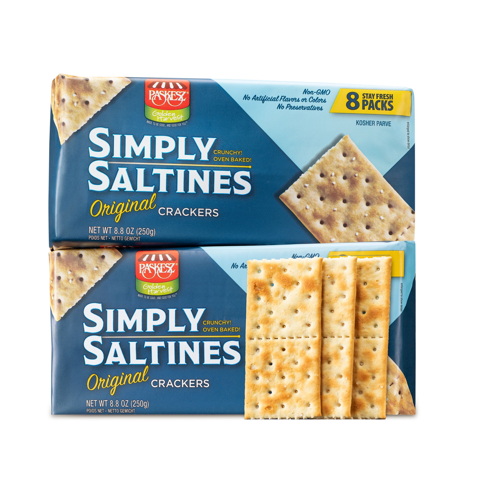Tribello Simply Saltines Crackers - Original Saltine Crackers, 8.8 ...