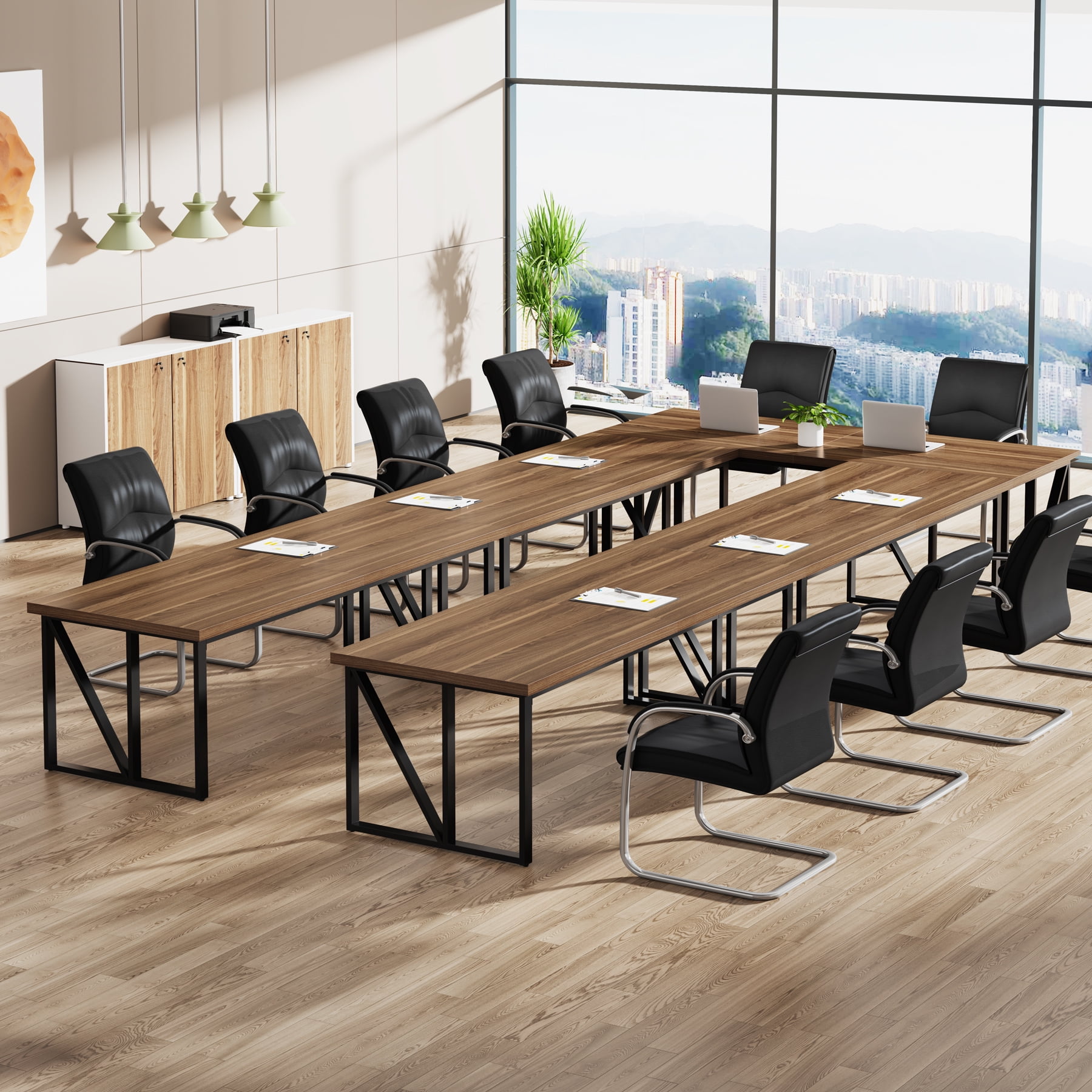Tribesigns 13FT Conference Room Table: Large Rectangular Meeting Table ...