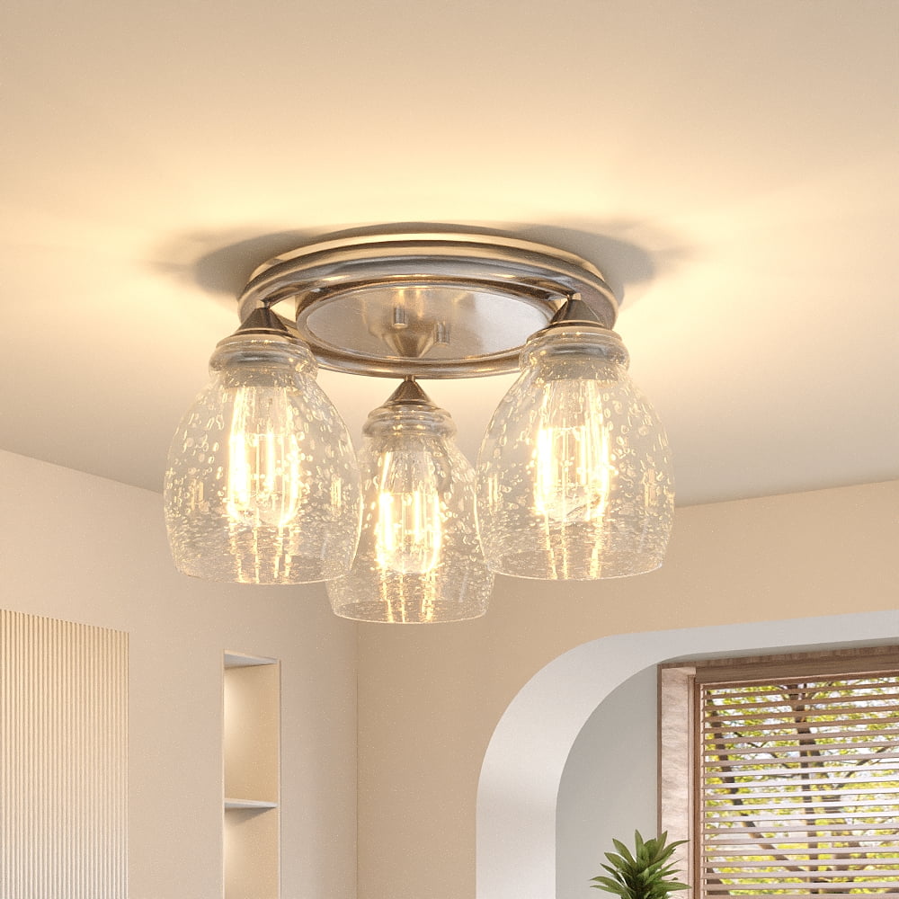 Tribesigns 3-Lights Ceiling Lamp with E26 Base, Modern Ceiling Light ...