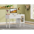 Tribesigns 43" Computer Desk, Modern Vanity Makeup Table with Large ...