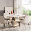 Finmind 39.4 Inches Square Dining Table for 2-4 People (Chairs Not ...