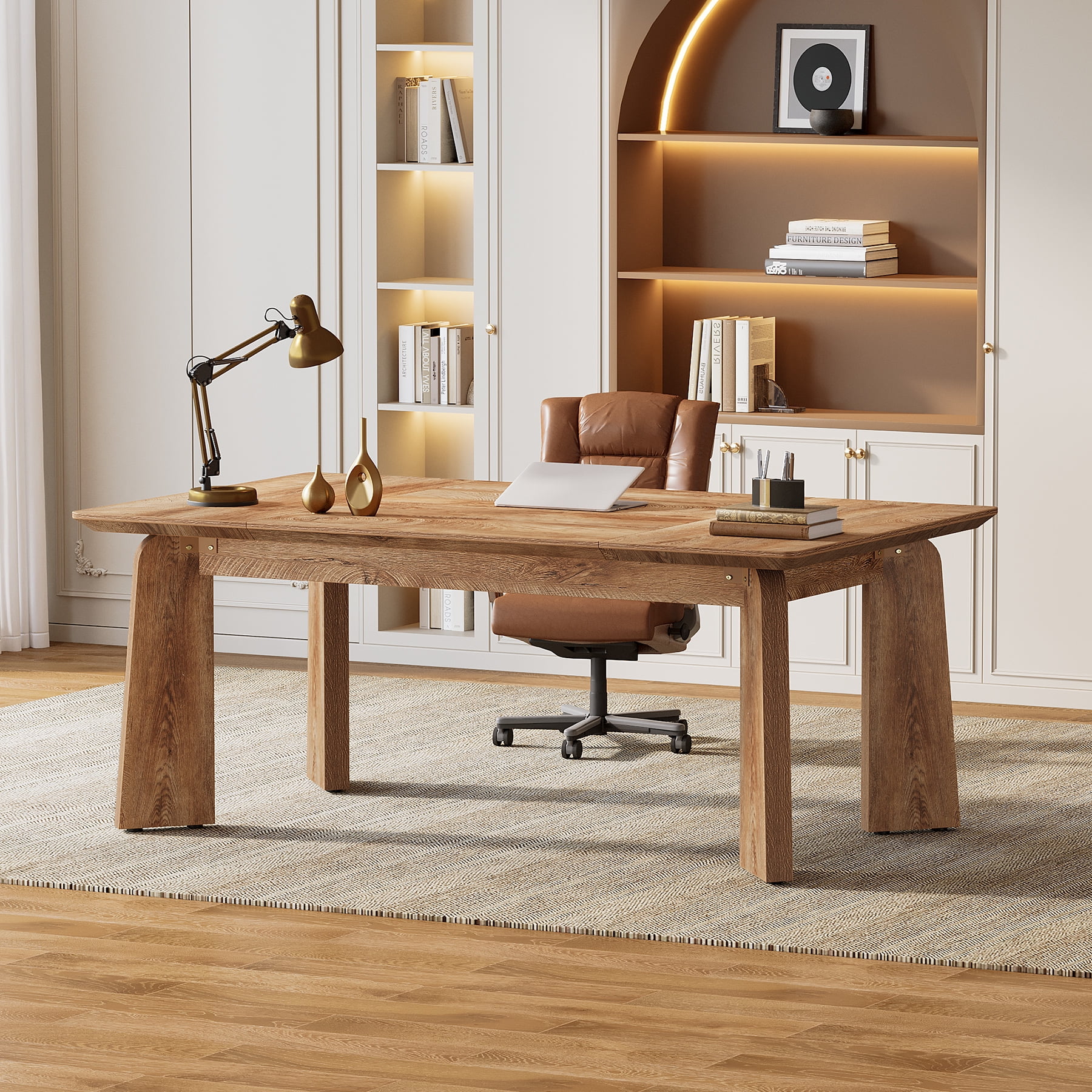 Tribesigns 5 ft Conference Table for 6 People, 62-Inch Rectangular ...