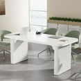 Tribesigns 5 ft Conference Table, Modern Rectangular Meeting Seminar ...