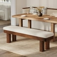 Tribesigns 55-Inch Dining Bench, Modern Upholstered Dining Bench with ...