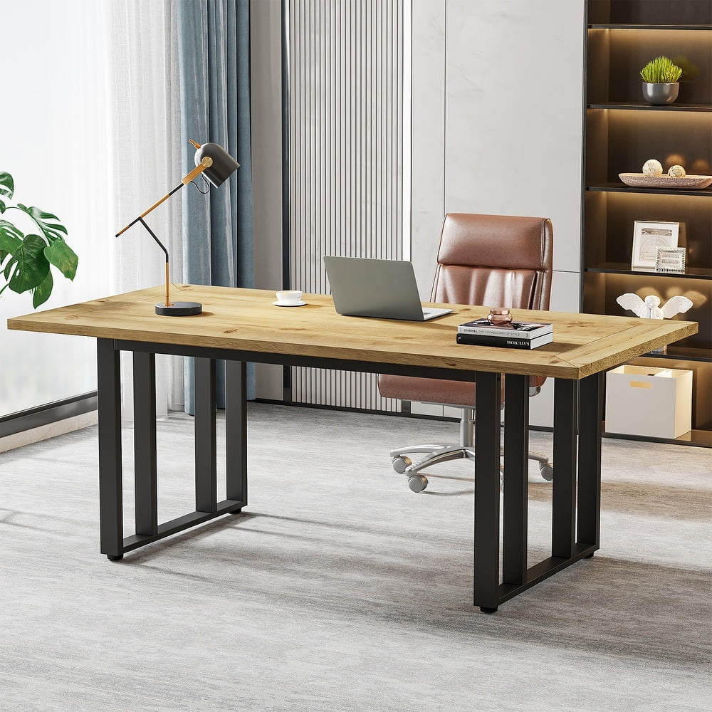 Tribesigns 55 inch Conference Table, Computer Desk Writing Desk ...