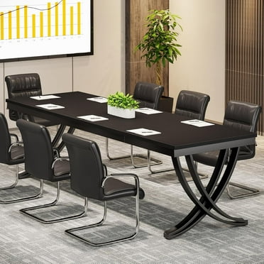 Tribesigns 5 ft Conference Table, Modern Rectangular Meeting Seminar ...
